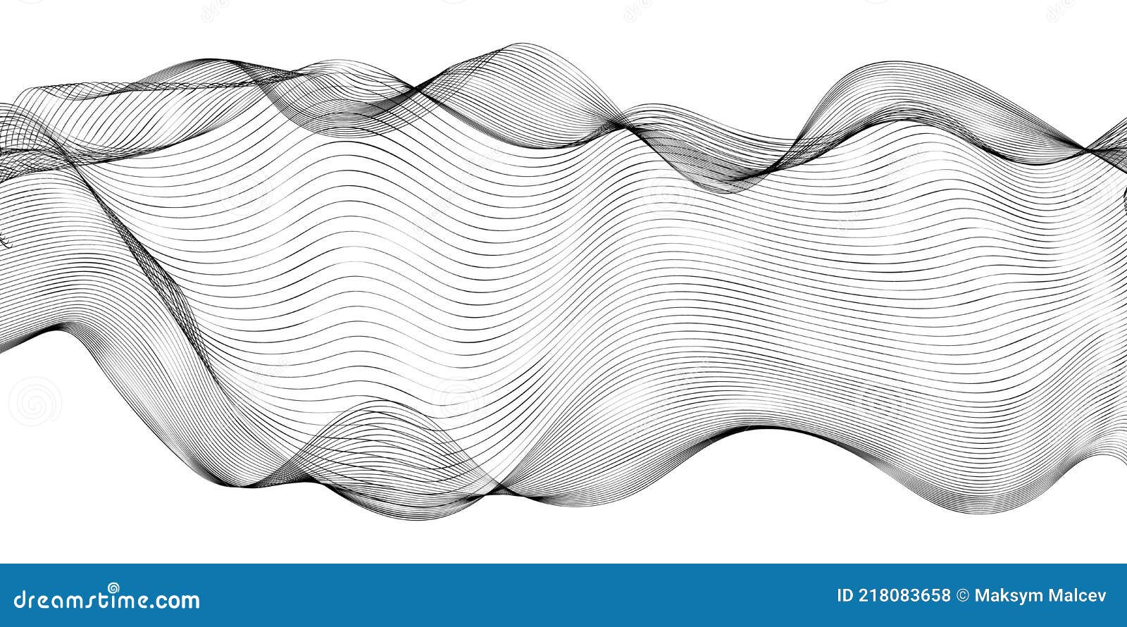Abstract Wavy Lines Modern Vector Background Stock Vector ...