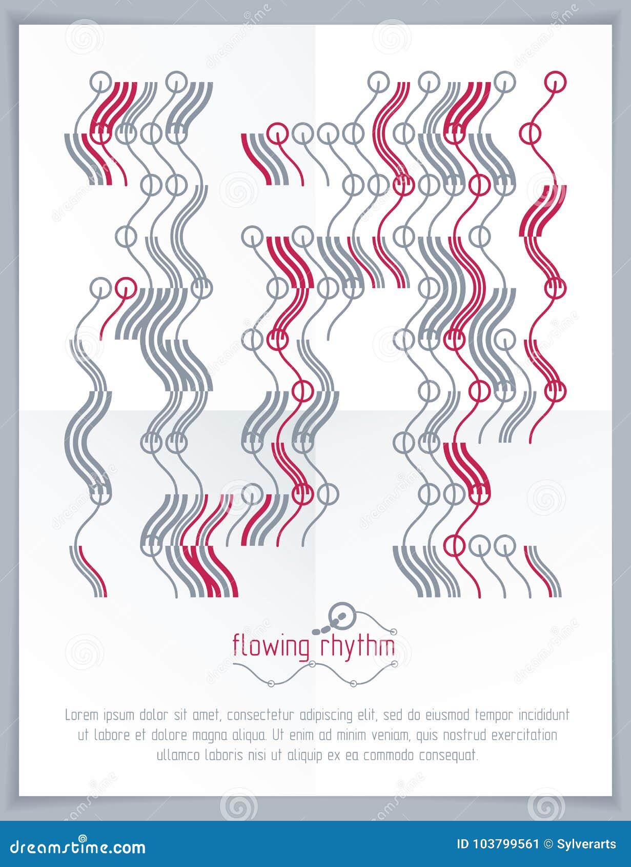 Abstract Wavy Lines Rhythm Pattern for Use in Graphic and Web De Stock ...