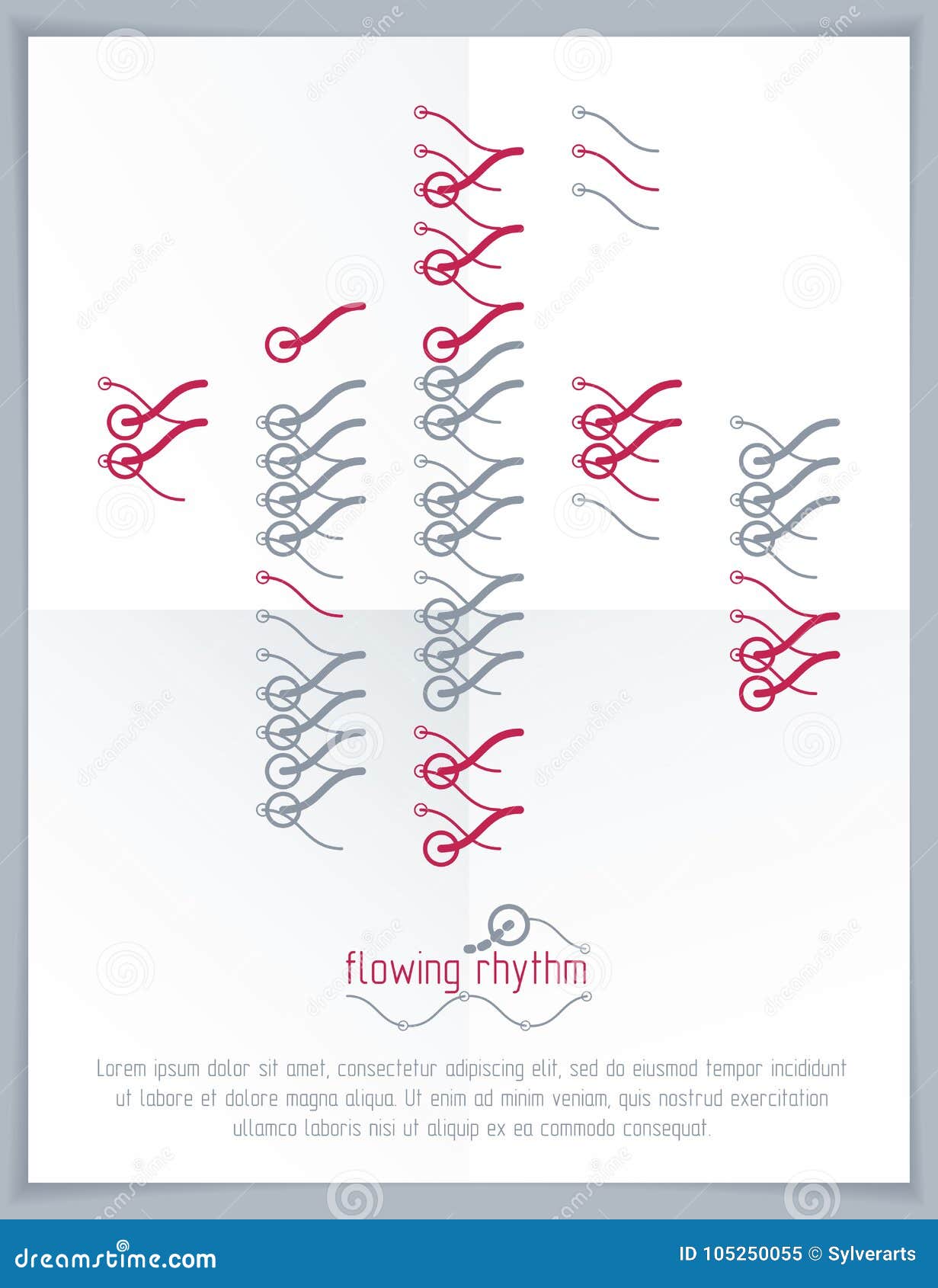 Abstract Wavy Lines Rhythm Pattern for Use in Graphic and Web De Stock ...