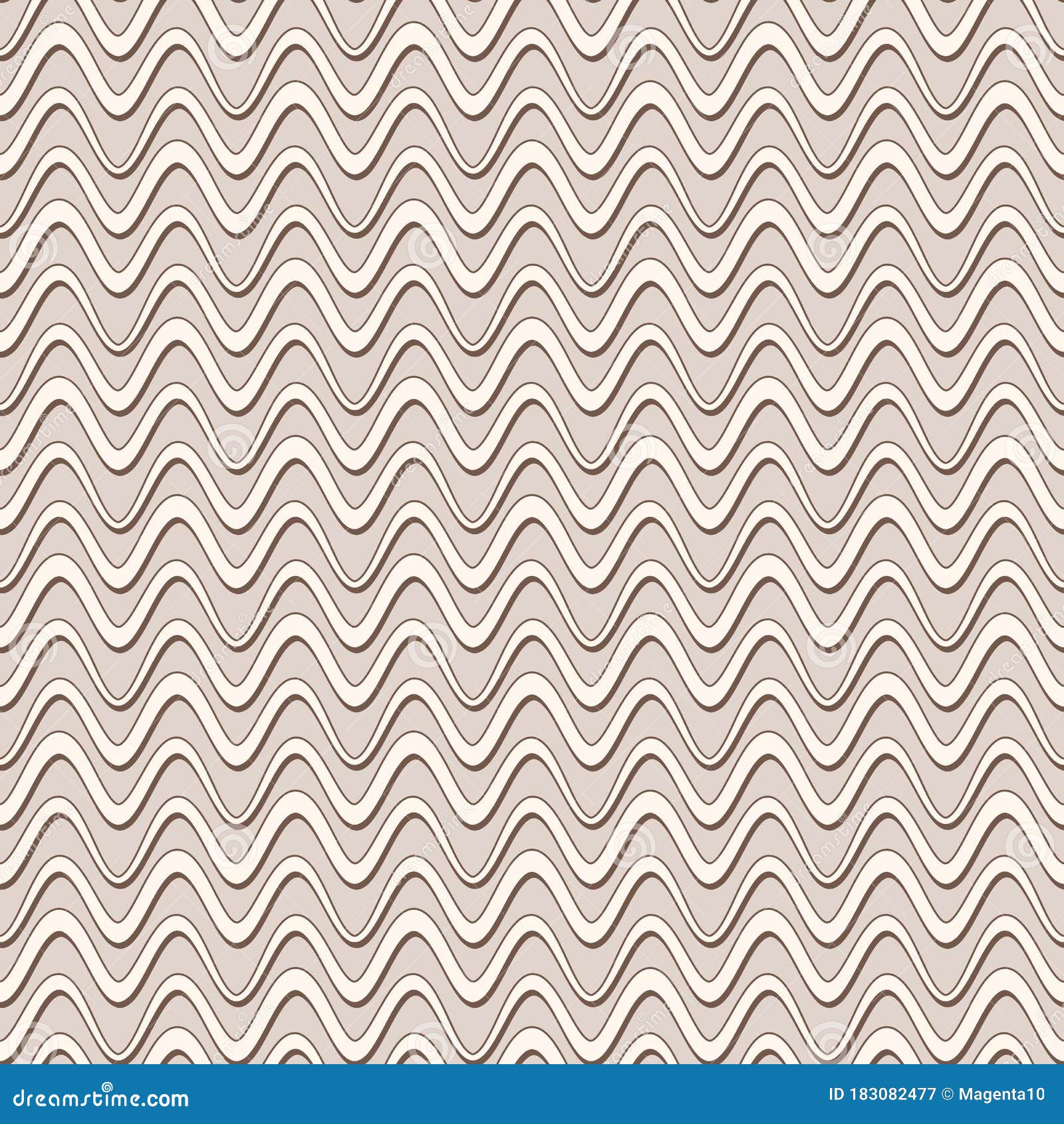 Abstract Wavy Lines, Seamless Pattern Stock Vector - Illustration of ...