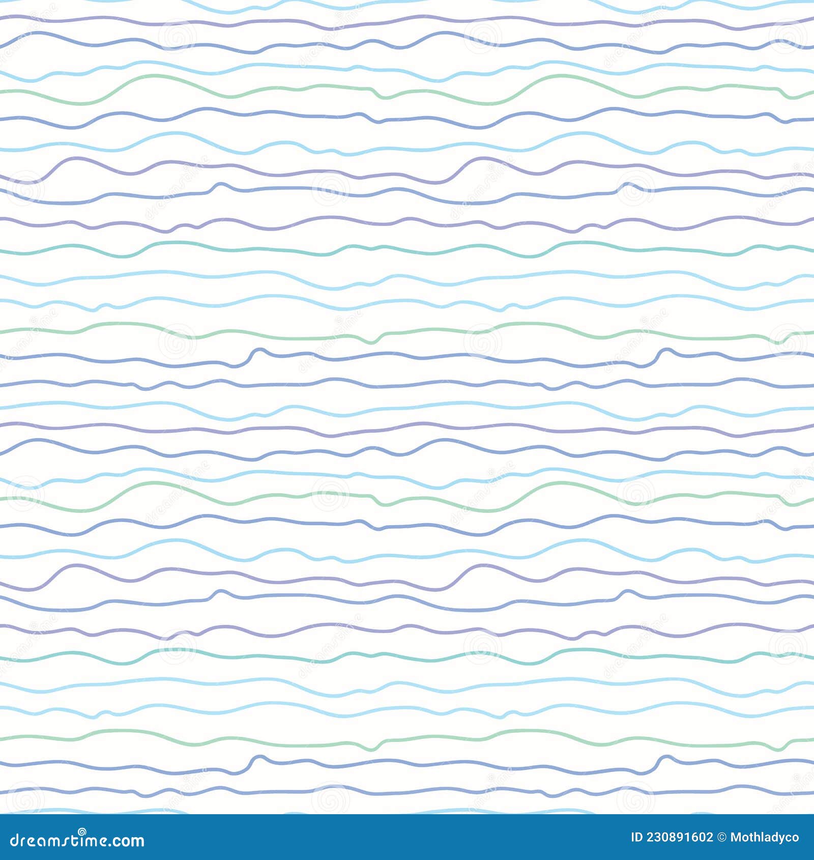 Abstract Wavy Lines Seamless Repeat Pattern Stock Vector - Illustration ...