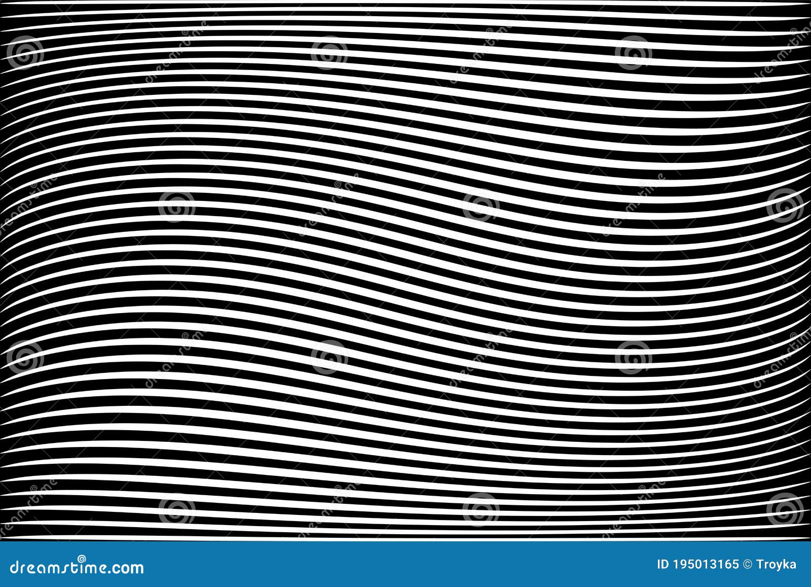 Wavy Lines. Seamless Texture With Light Blue Rolling Lines On Blue ...