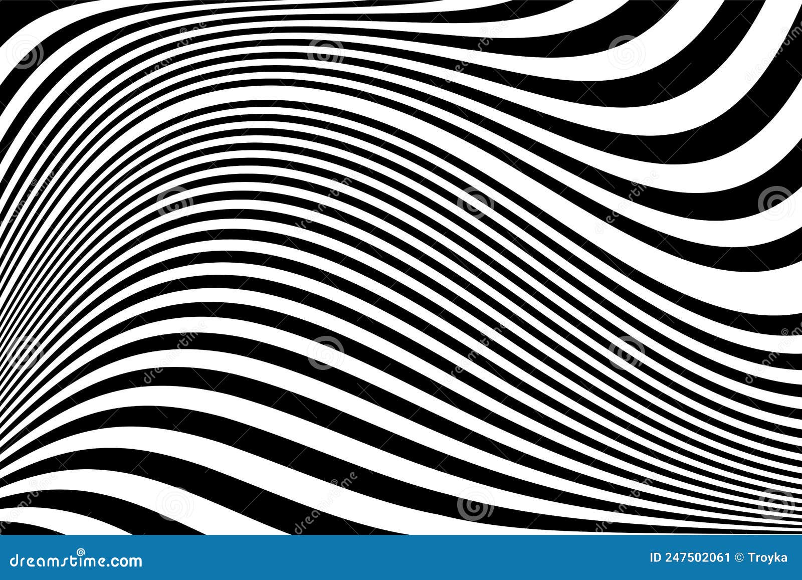Abstract Wavy Lines Texture with Twisting Movement Effect Stock Vector ...