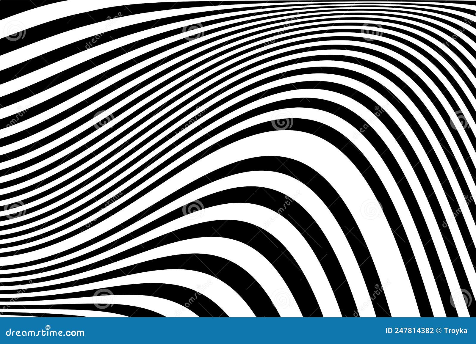 Abstract Wavy Lines Texture with Twisting Movement Effect Stock Vector ...