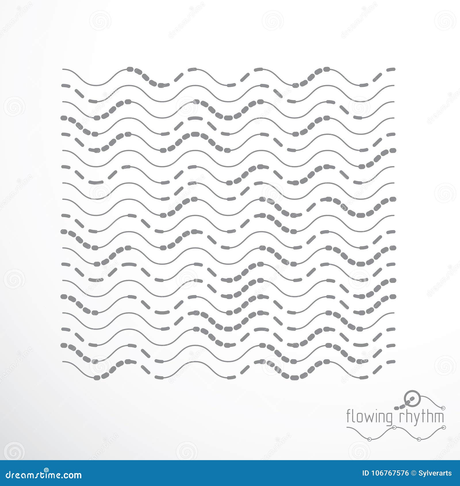 Abstract Wavy Lines Vector Illustration. Technical Cybernetic Pa Stock ...