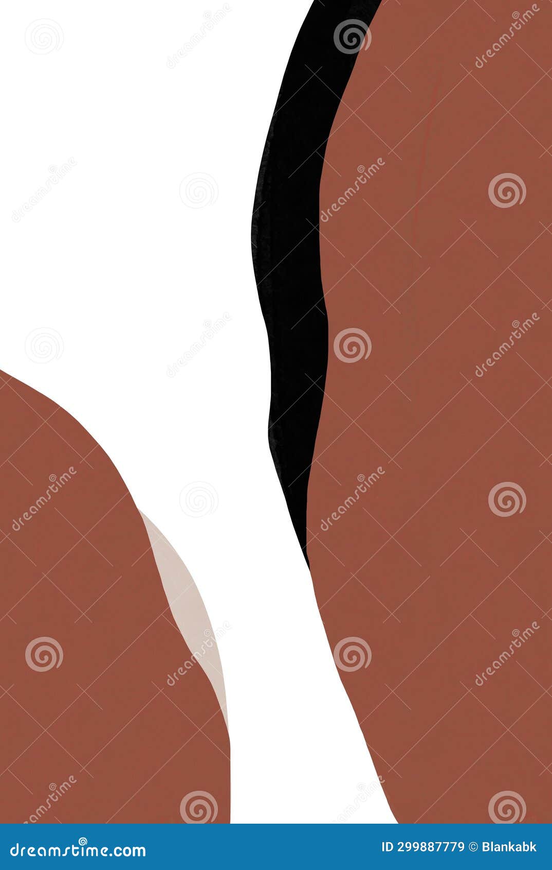 Abstract Wavy Lines Wall Poster Wall Decor Stock Illustration ...