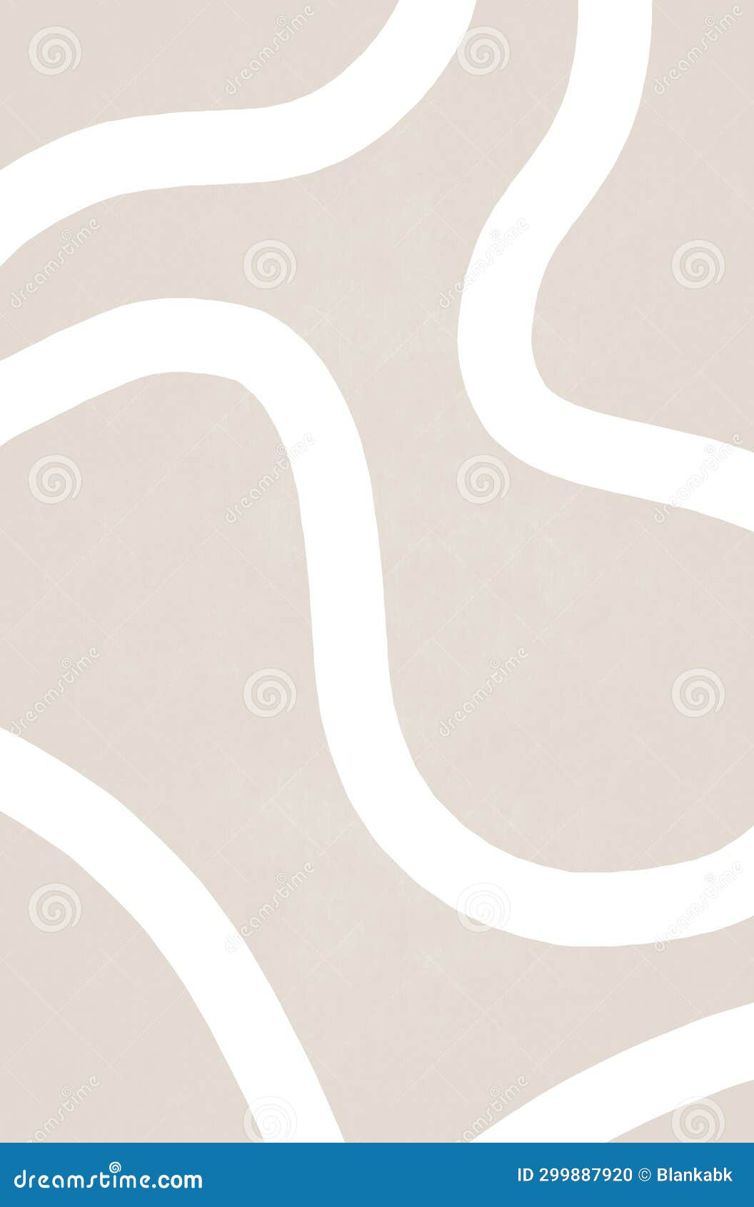 Abstract Wavy Lines Wall Poster Wall Decor Stock Illustration ...