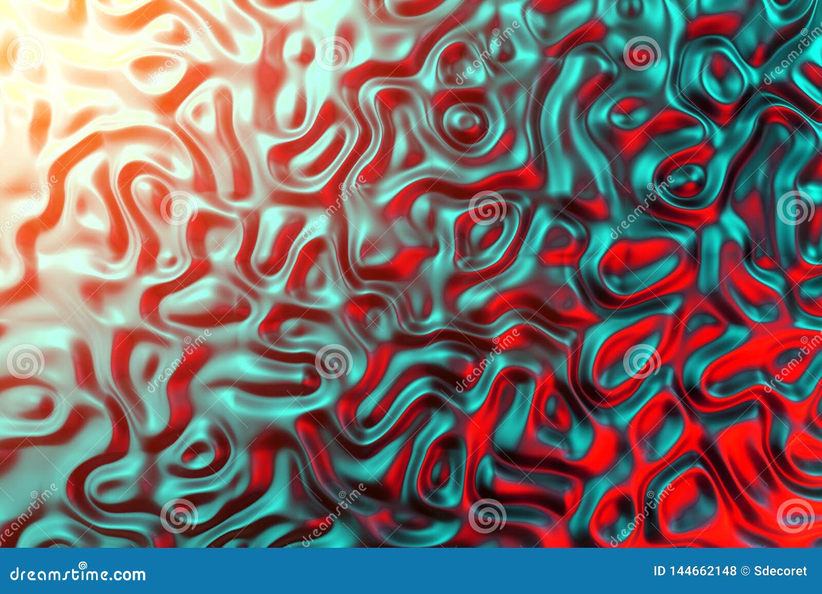 Abstract Wavy Liquid Texture Patterns 3D Rendering Stock Illustration ...