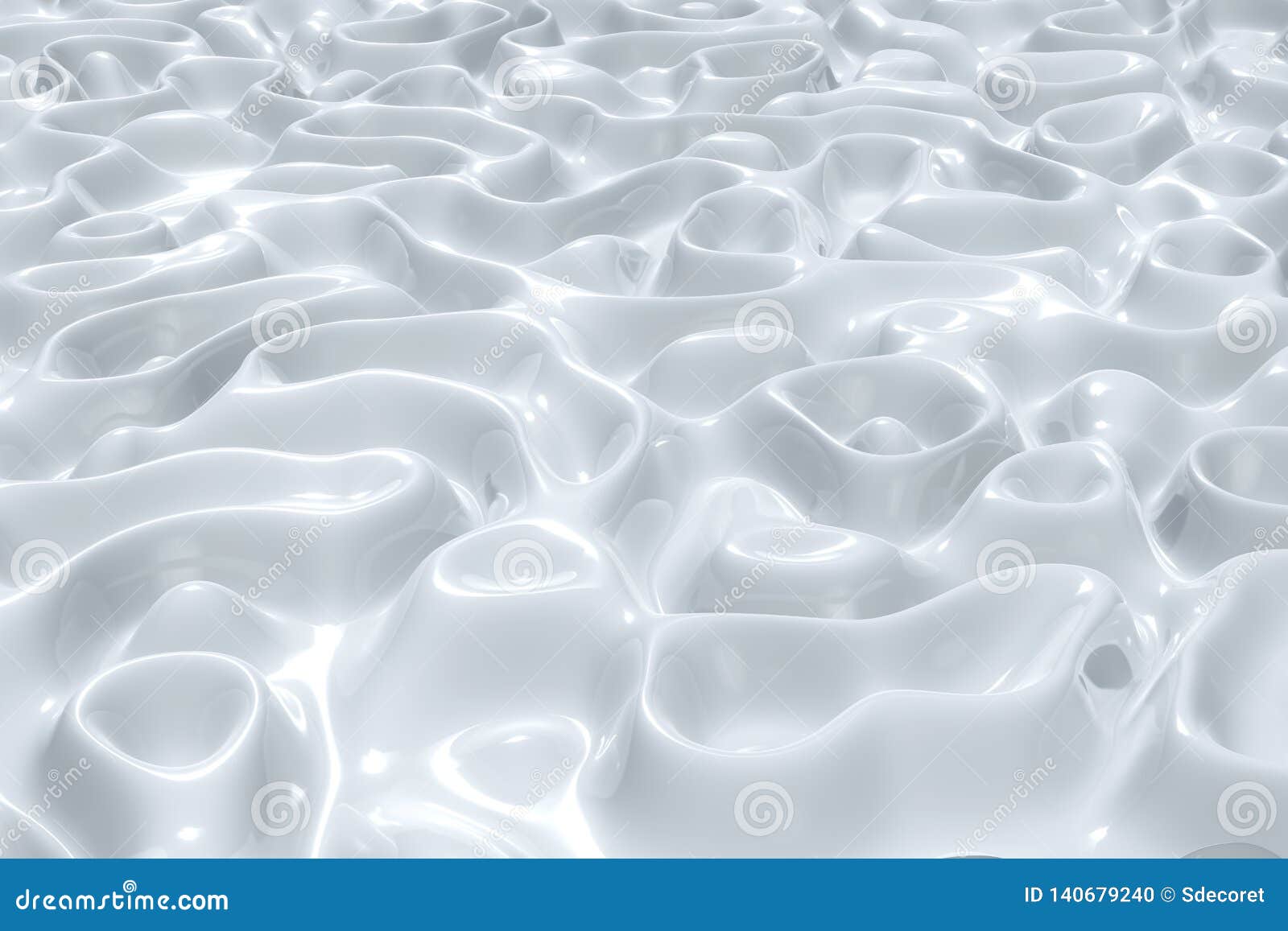 Abstract Wavy Liquid Texture Patterns 3D Rendering Stock Illustration ...
