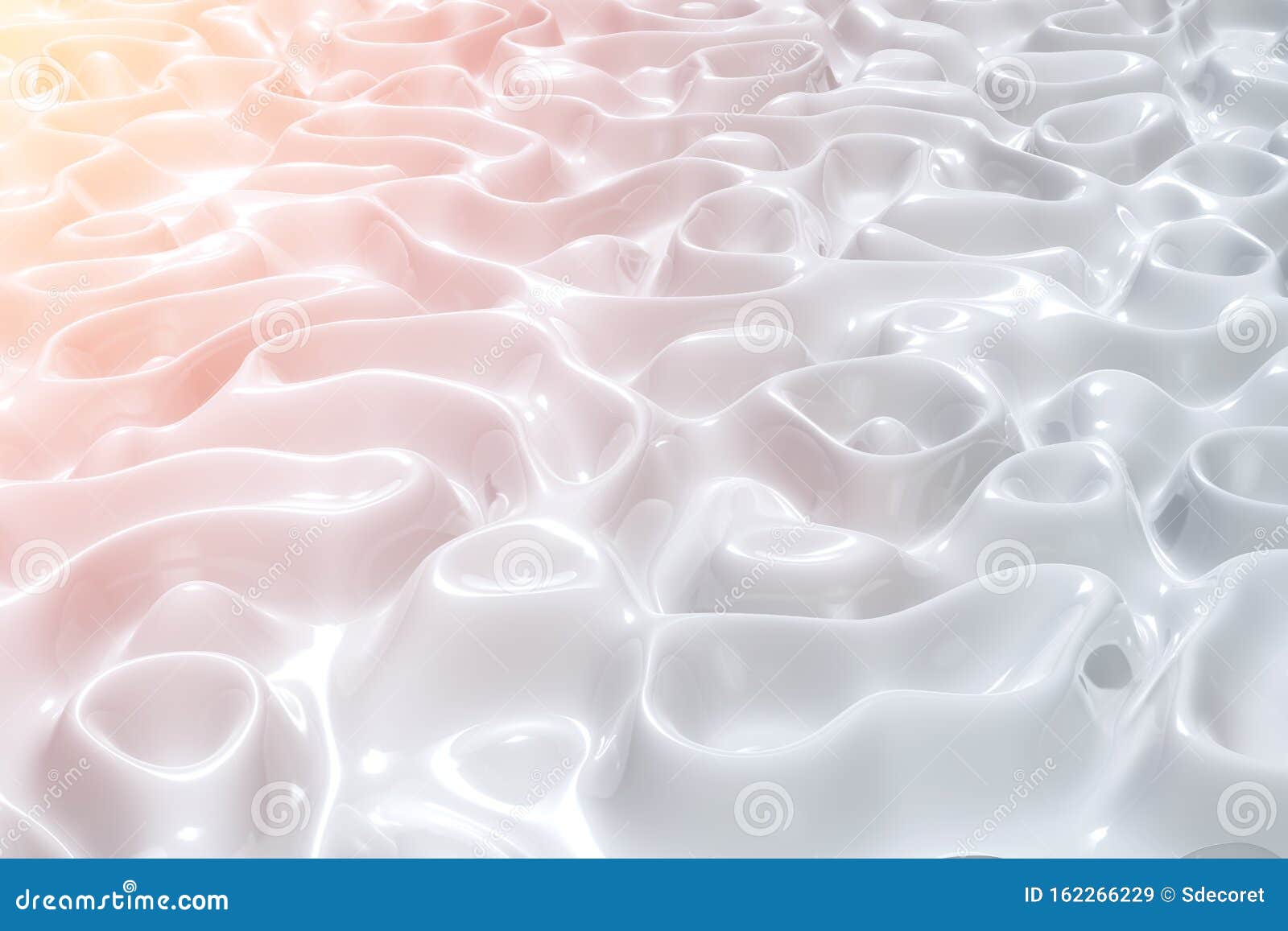 Abstract Wavy Liquid Texture Patterns 3D Rendering Stock Illustration ...