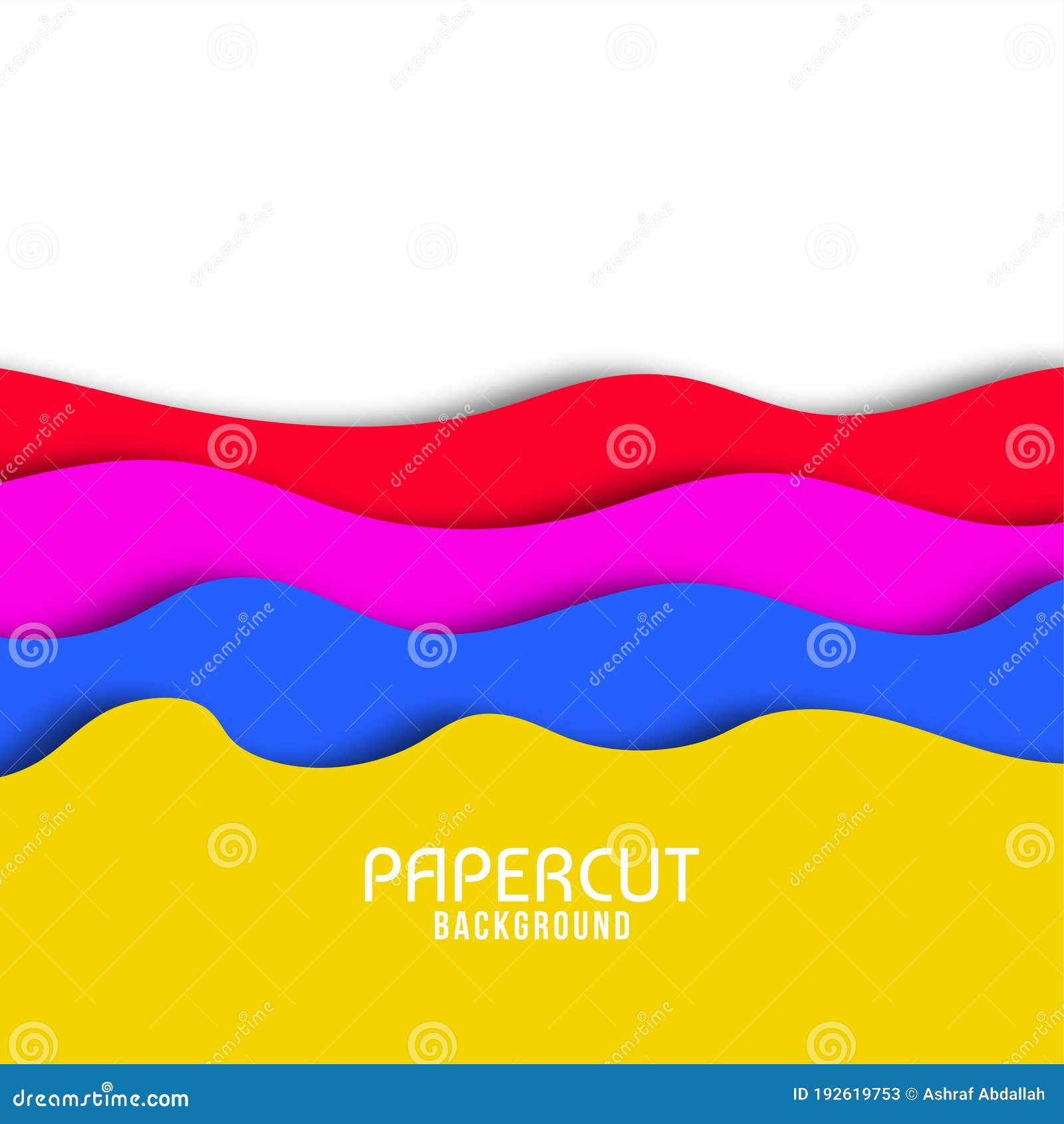 Abstract Wavy Paper Cut Elegant Background Stock Vector - Illustration ...