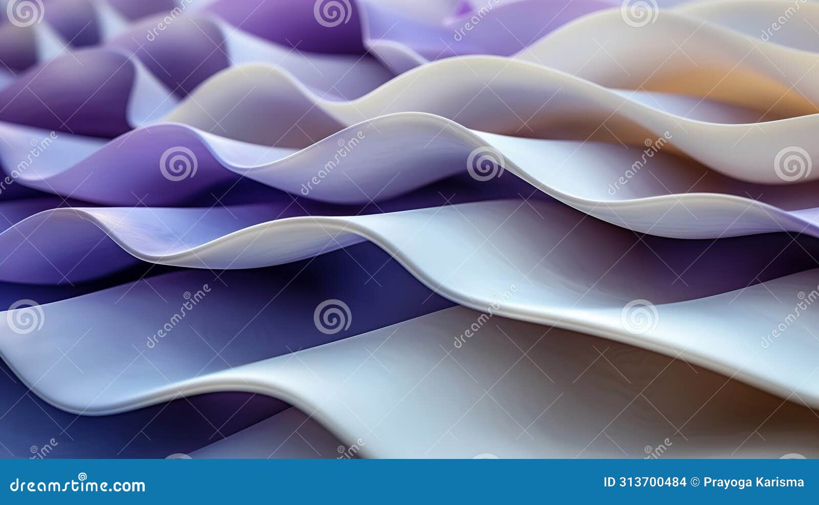 Abstract Wavy Paper in Purple and White Background Stock Illustration ...