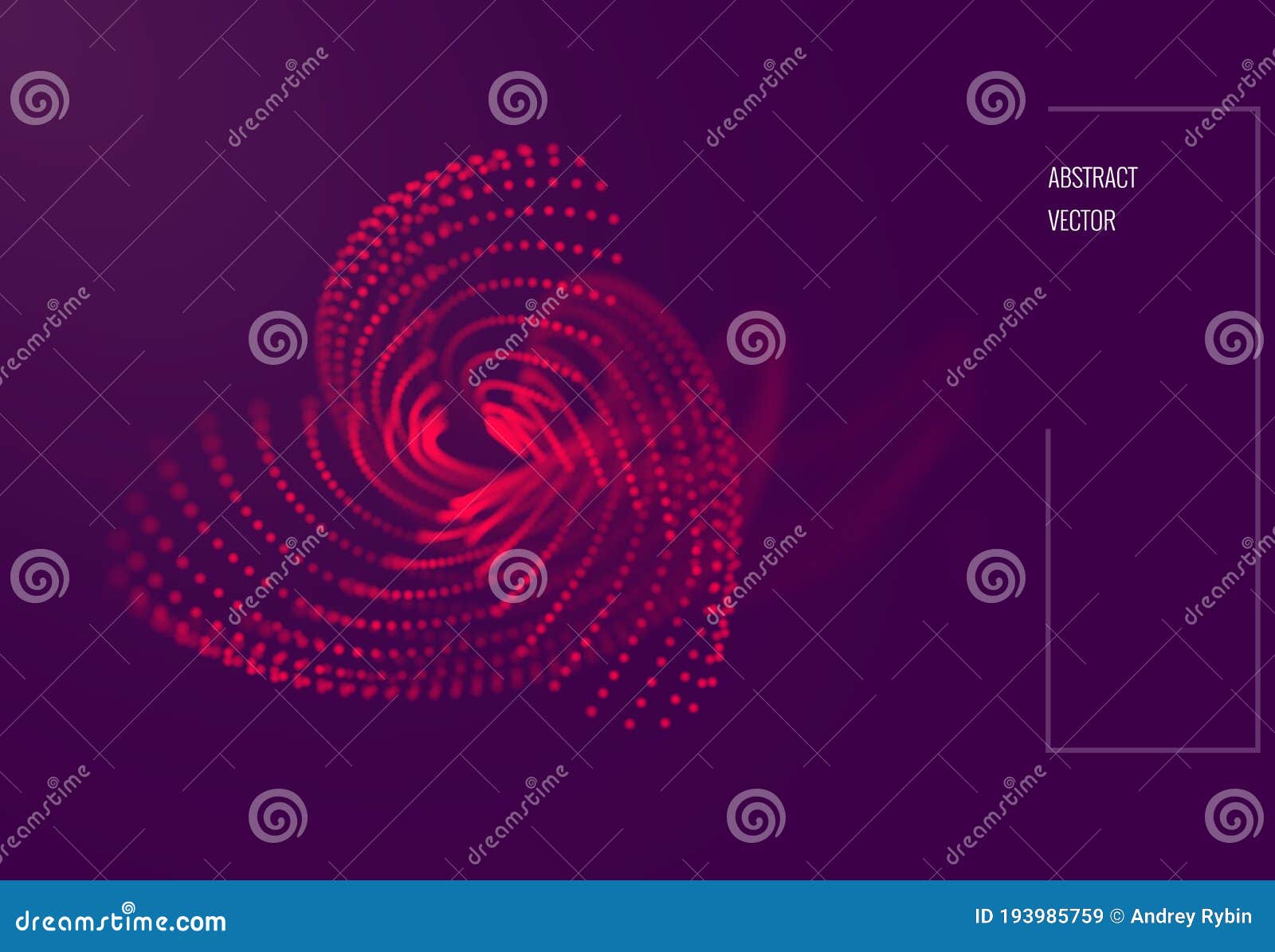 Abstract Wavy Particle Background Made of Particles with Depth of Field ...