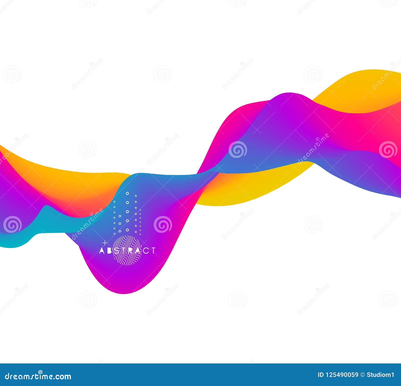 Abstract Wavy Pattern. Background for Design. Vector Illustration for ...