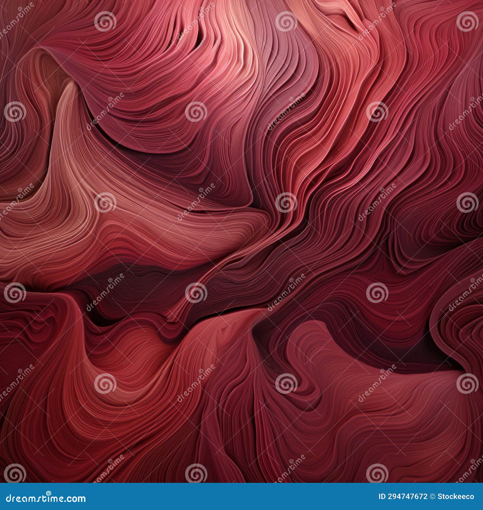 Abstract Wavy Pattern Background with Red Tones Stock Illustration ...