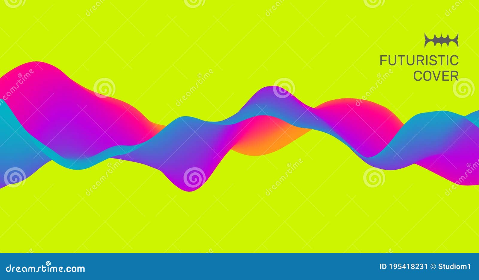Abstract Wavy Pattern. Vector Illustration for Banner, Flyer, Book ...