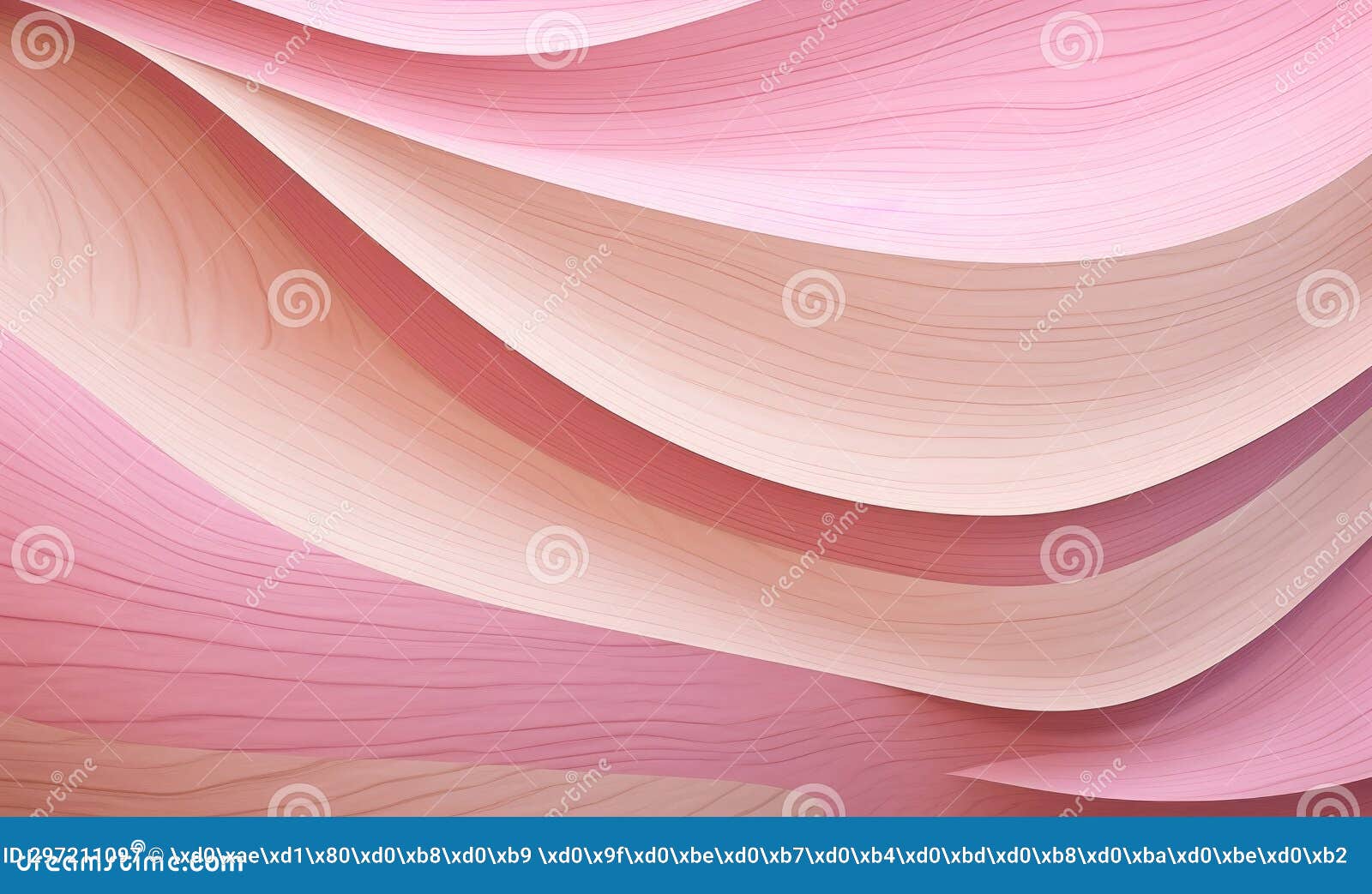 Abstract, Wavy, Pink Background with Wood Texture. Stock Image - Image ...