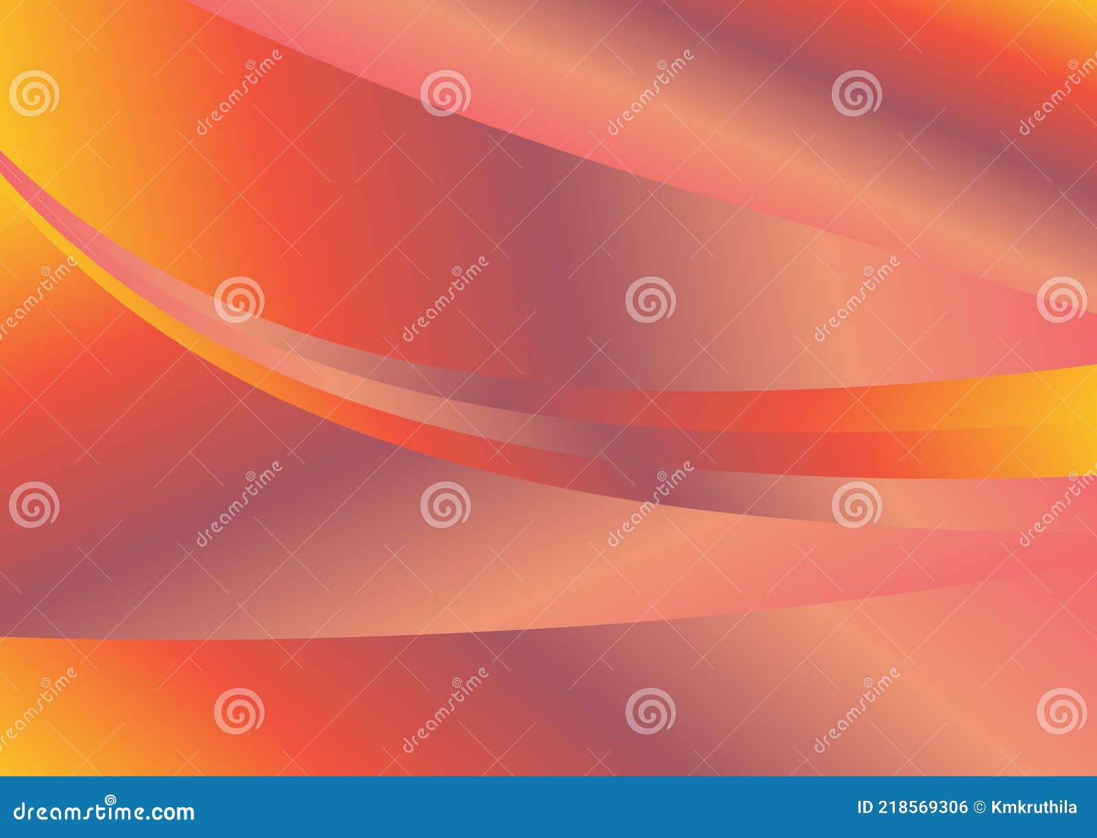 Abstract Wavy Pink and Orange Gradient Background Vector Art Stock ...