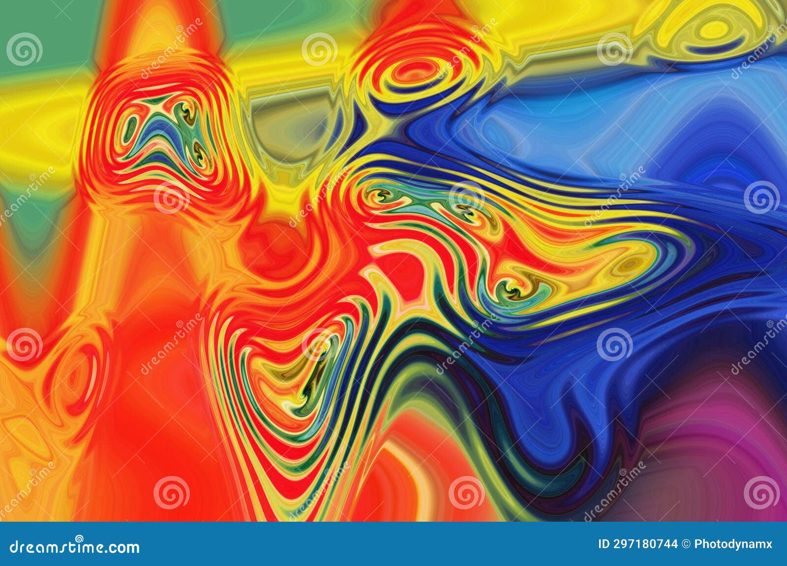 Abstract Wavy Rainbow Background Colourful Colors Colours Lines ...