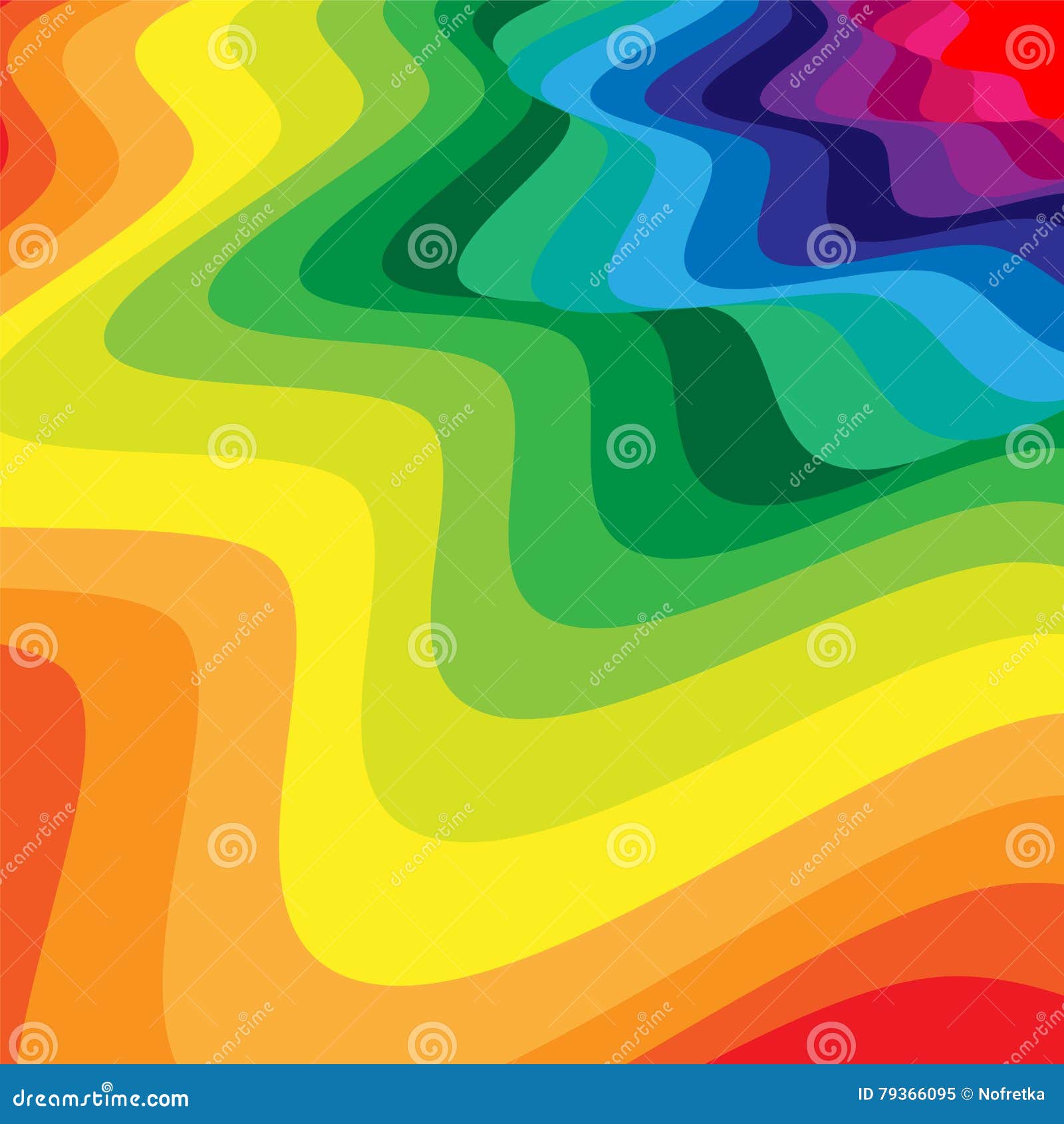 Abstract Wavy Rainbow Pattern Visual Illusion of Movement. Abstract ...