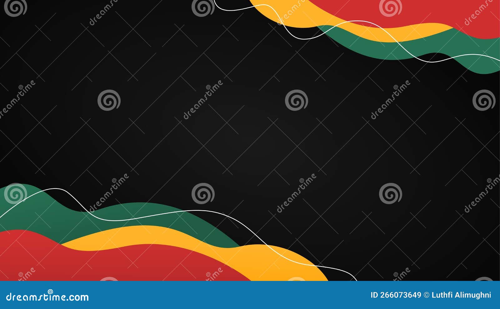 Abstract Wavy Red Yellow Green Background Stock Vector - Illustration ...