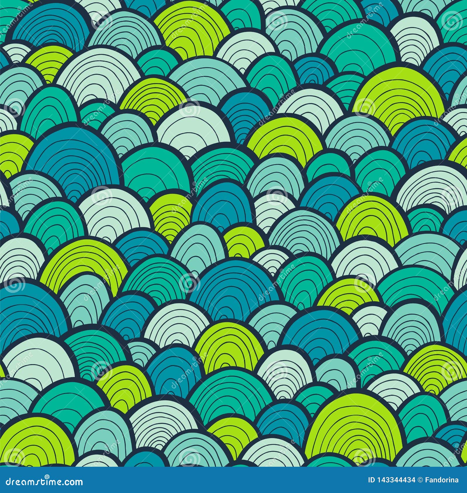 Abstract Wavy Seamless Pattern Stock Vector - Illustration of flow ...