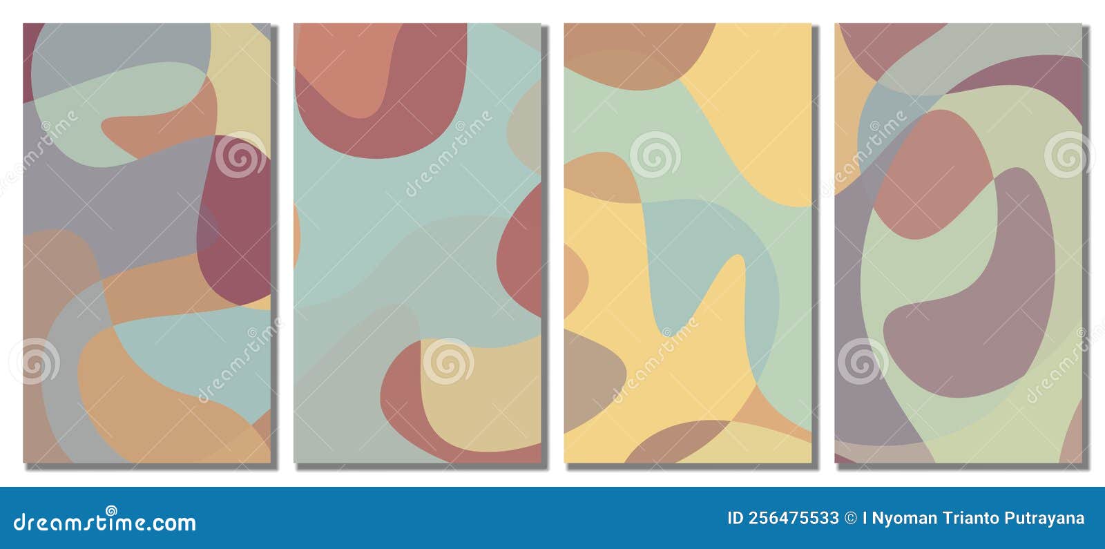 Abstract Wavy Set Background. Stock Vector - Illustration of digital ...