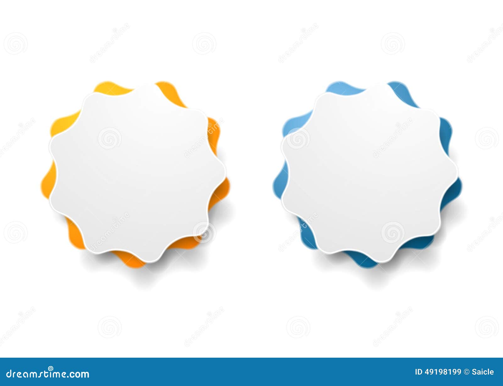 Abstract Wavy Shape Vector Sticker Stock Vector - Illustration of ...