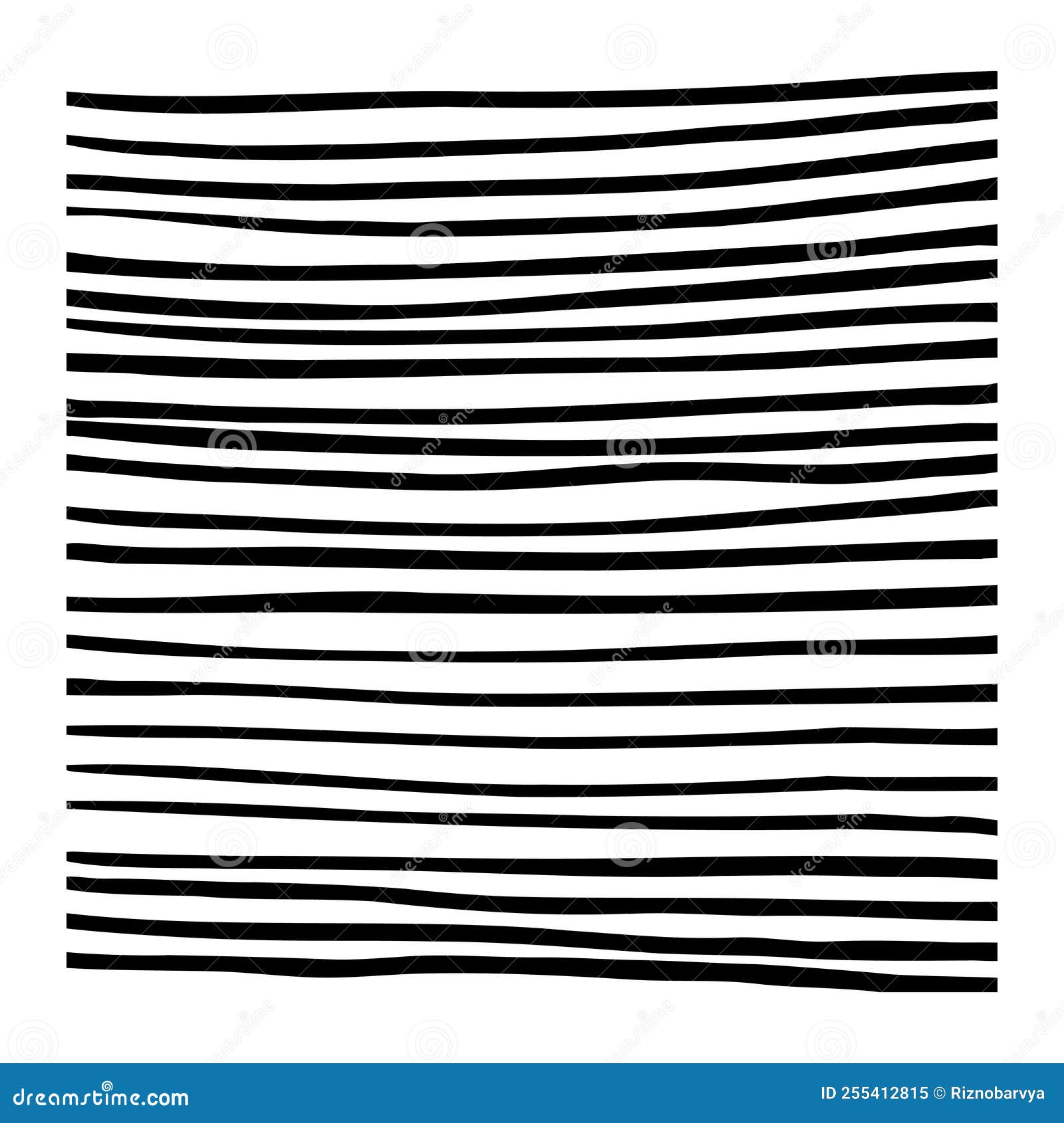 Abstract Wavy Stripes Pattern. Hand Drawn Texture. Irregular Lines ...