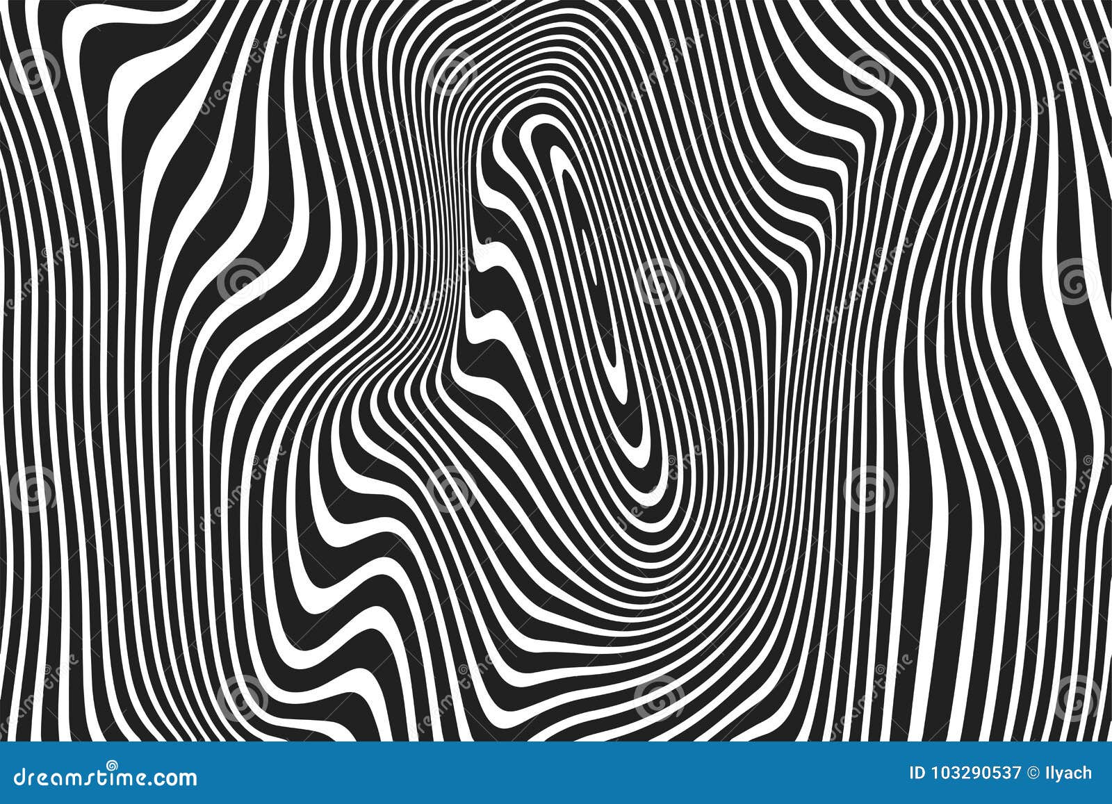 Curved White Line Isolated Background Illustrating Fluid Movement And ...