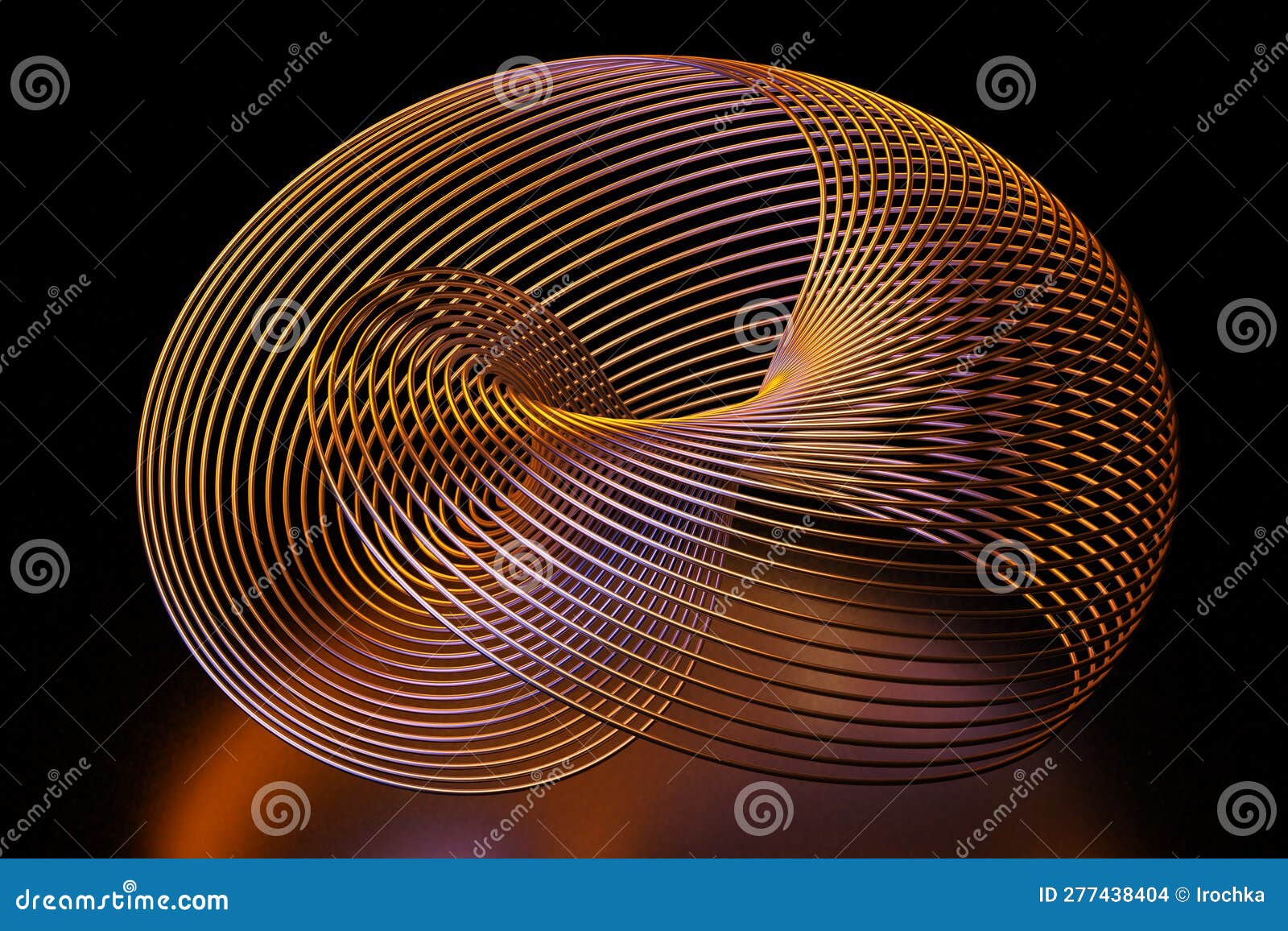 Abstract Wavy Surface Wire Shape Formed Wire Stock Illustration ...