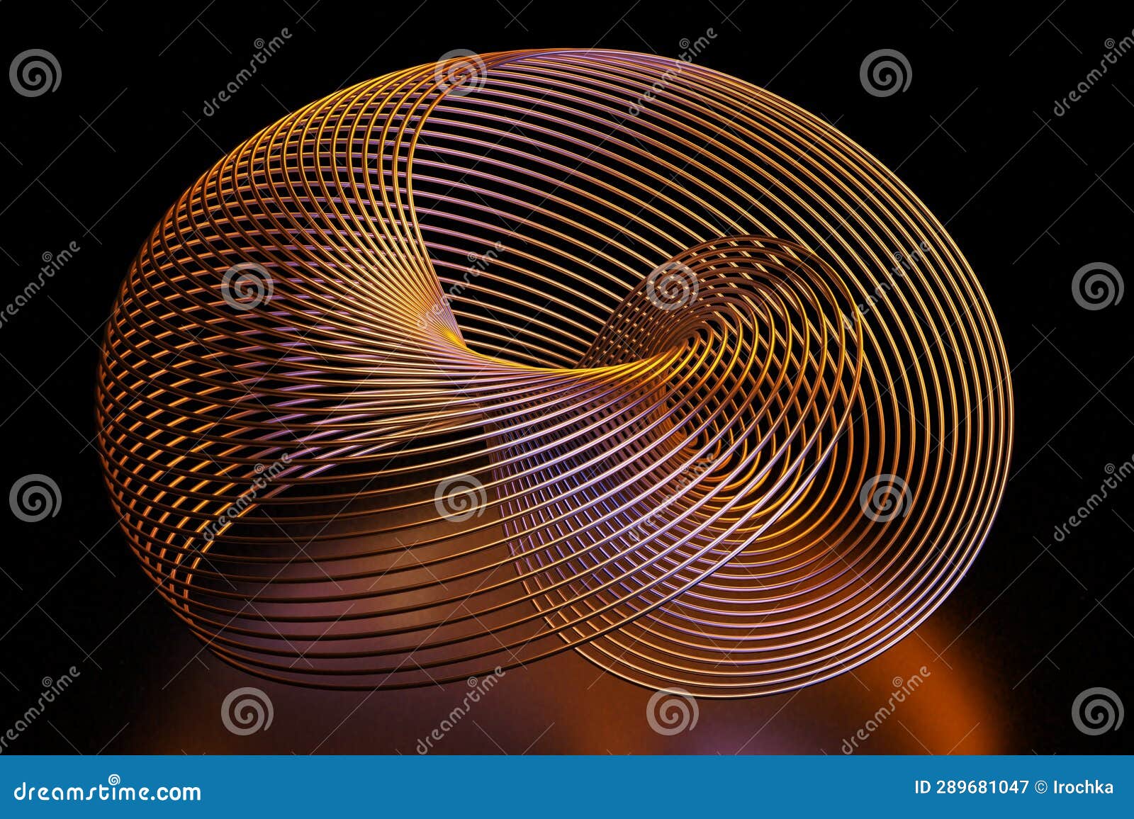 Abstract Wavy Surface Wire Shape Formed Wire Stock Illustration ...