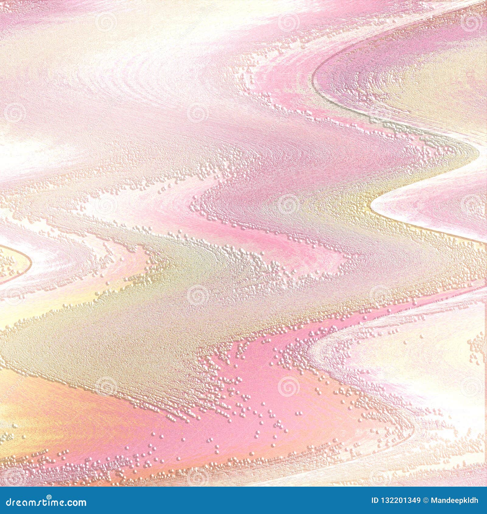 Abstract Wavy Theme on Rough Background. Rough Pastels Artwork on ...