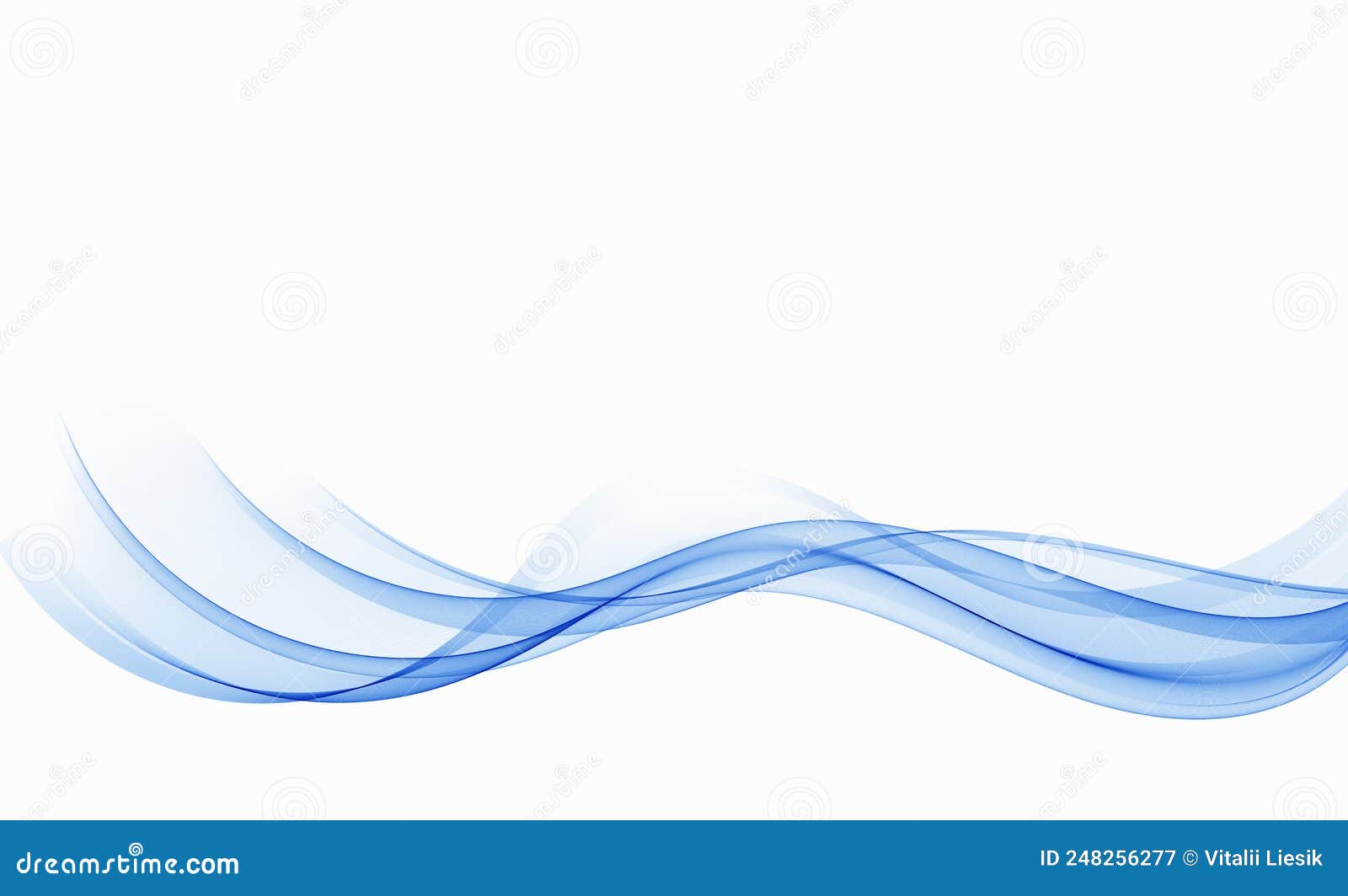 Abstract Wavy Transparent Blue Wave Background.Design Element. Stock ...