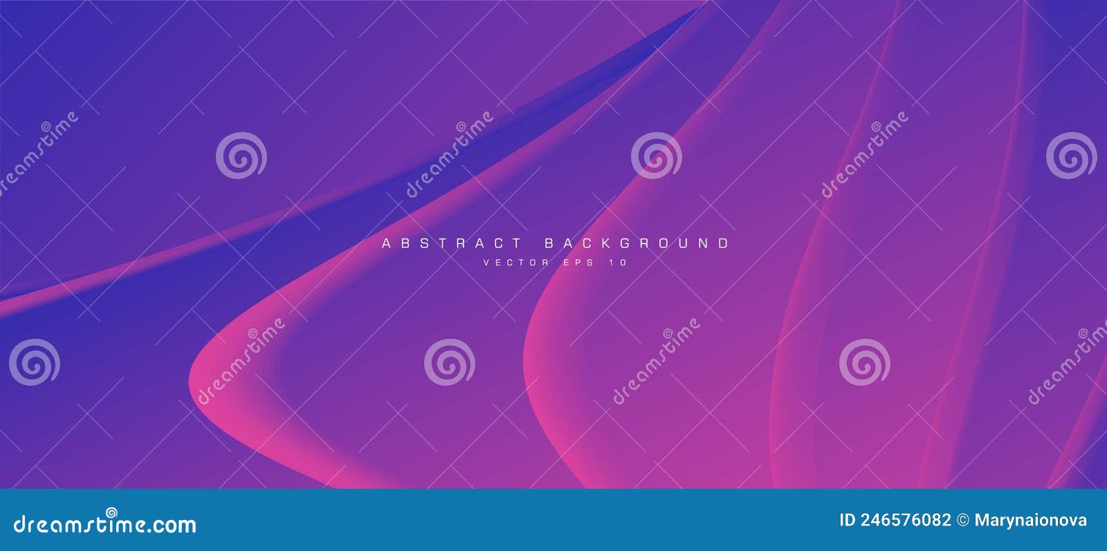 Abstract Wavy Violet Background, Smooth Shapes Stock Vector ...