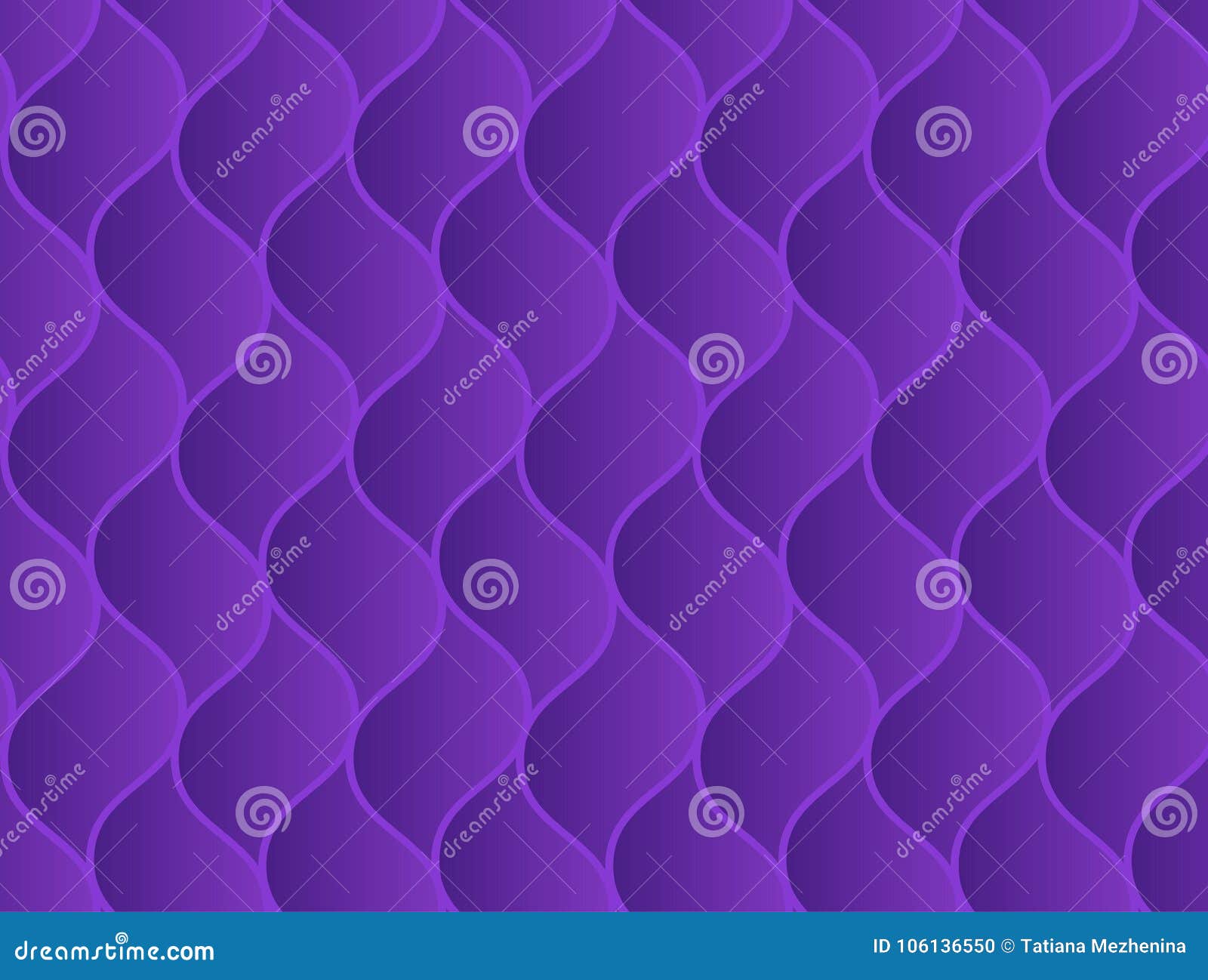Abstract Wavy Violet Elegant Seamless Pattern Stock Illustration ...
