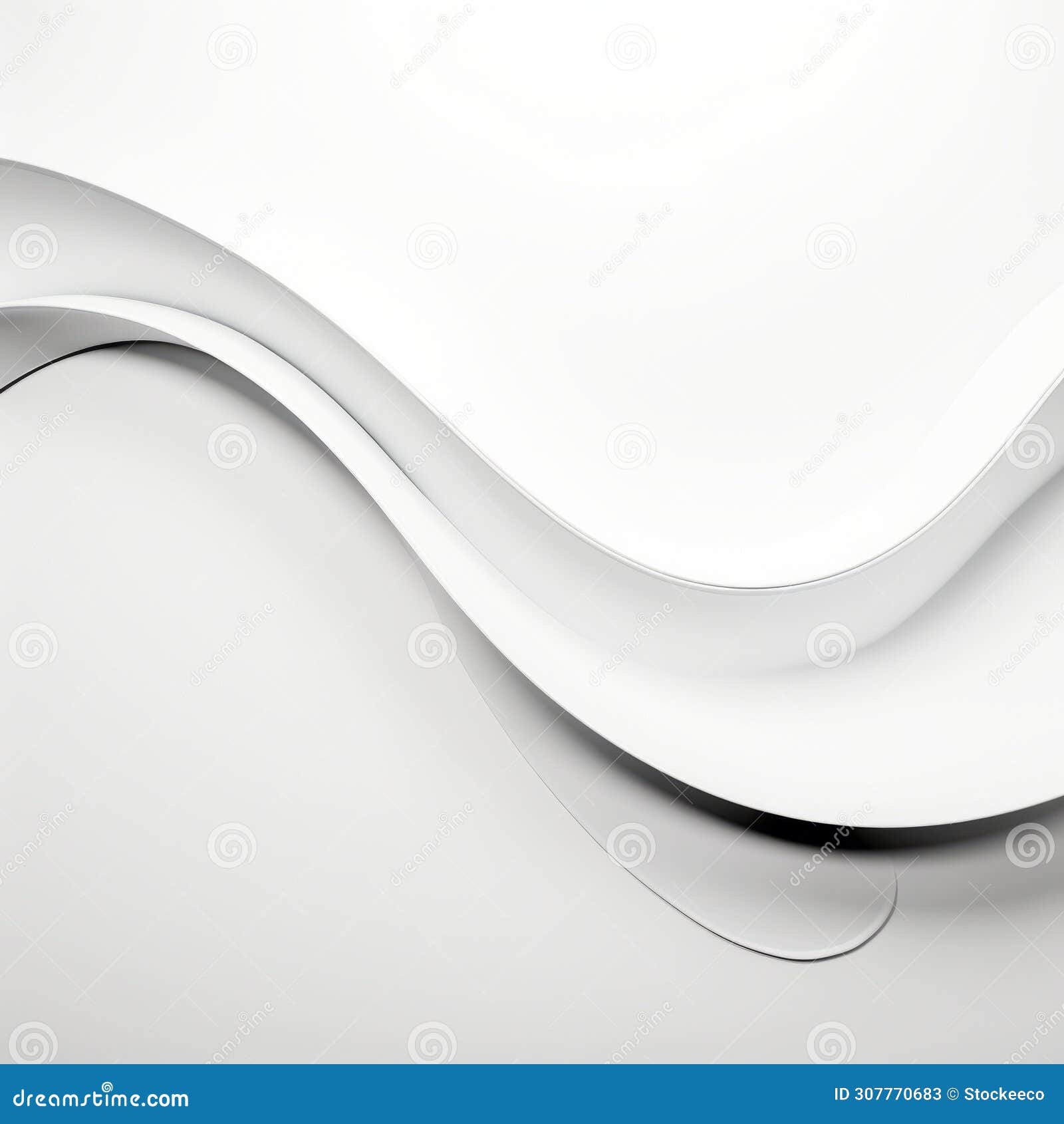 Abstract Wavy White Background: Streamline Elegance and Functional ...