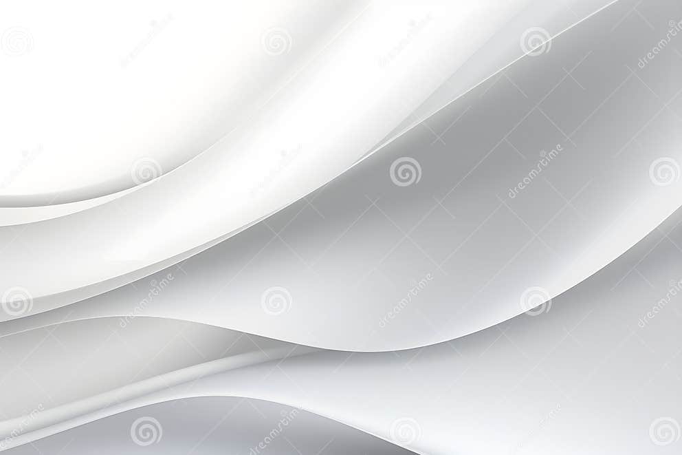 Abstract Wavy White Background Wave Pattern Design Stock Illustration ...
