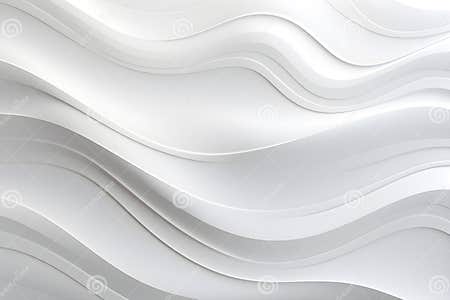 Abstract Wavy White Background Wave Pattern Design Stock Illustration ...