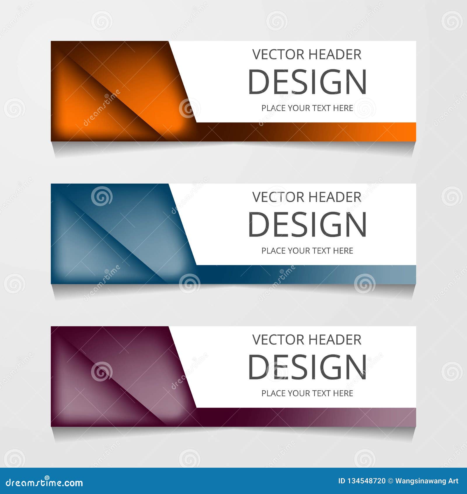 Abstract Web Banner Design Background or Header Templates. Stock Vector ...