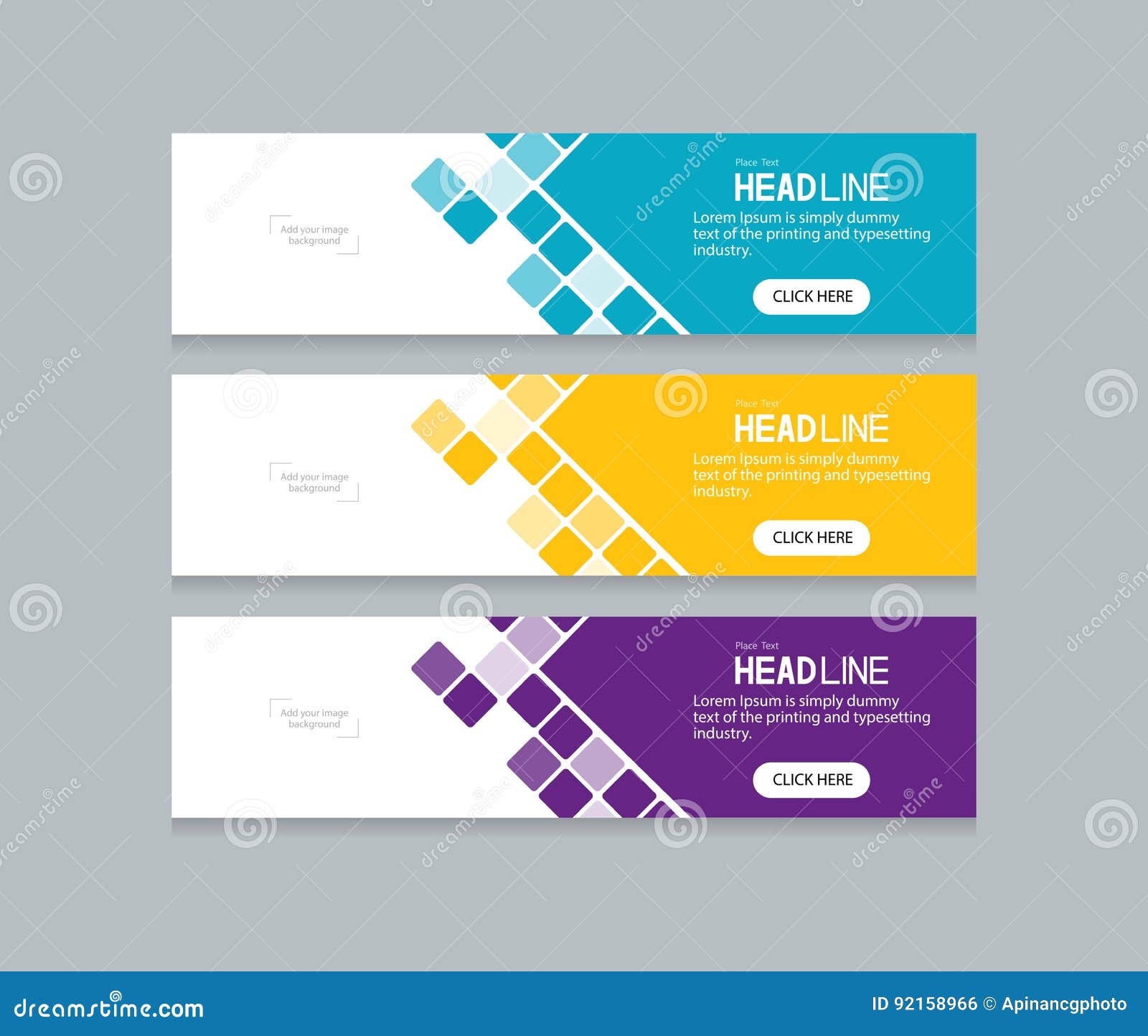 Abstract Web Banner Design Template Background Stock Vector ...