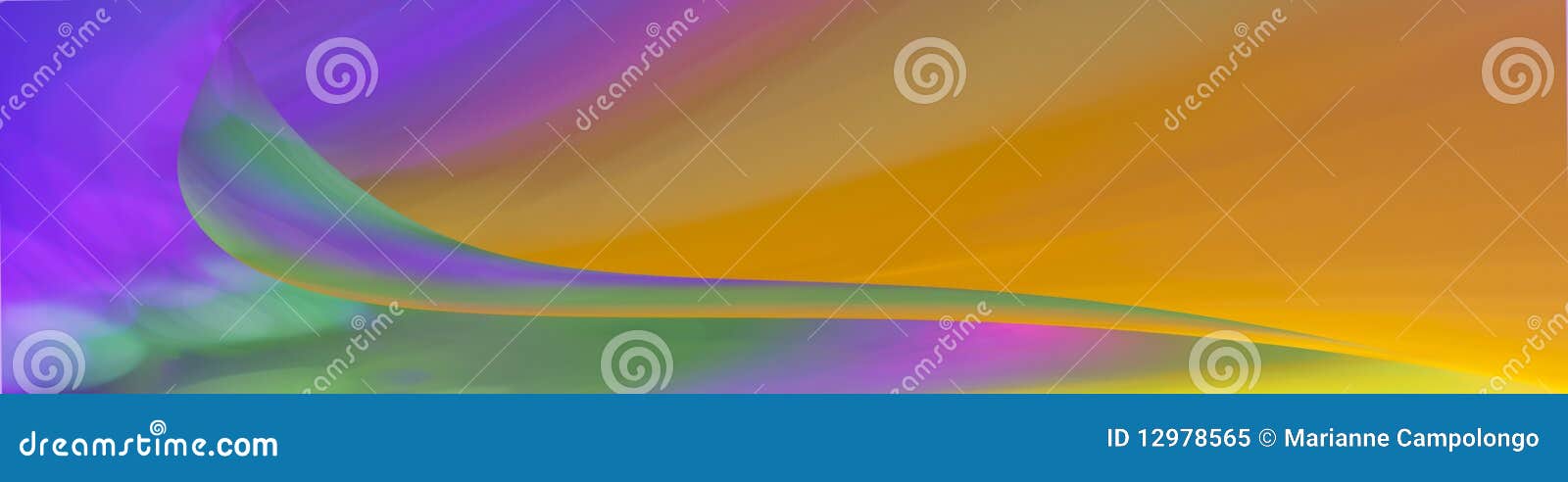 Abstract Web Banner with Wave Stock Image - Image of decorative ...