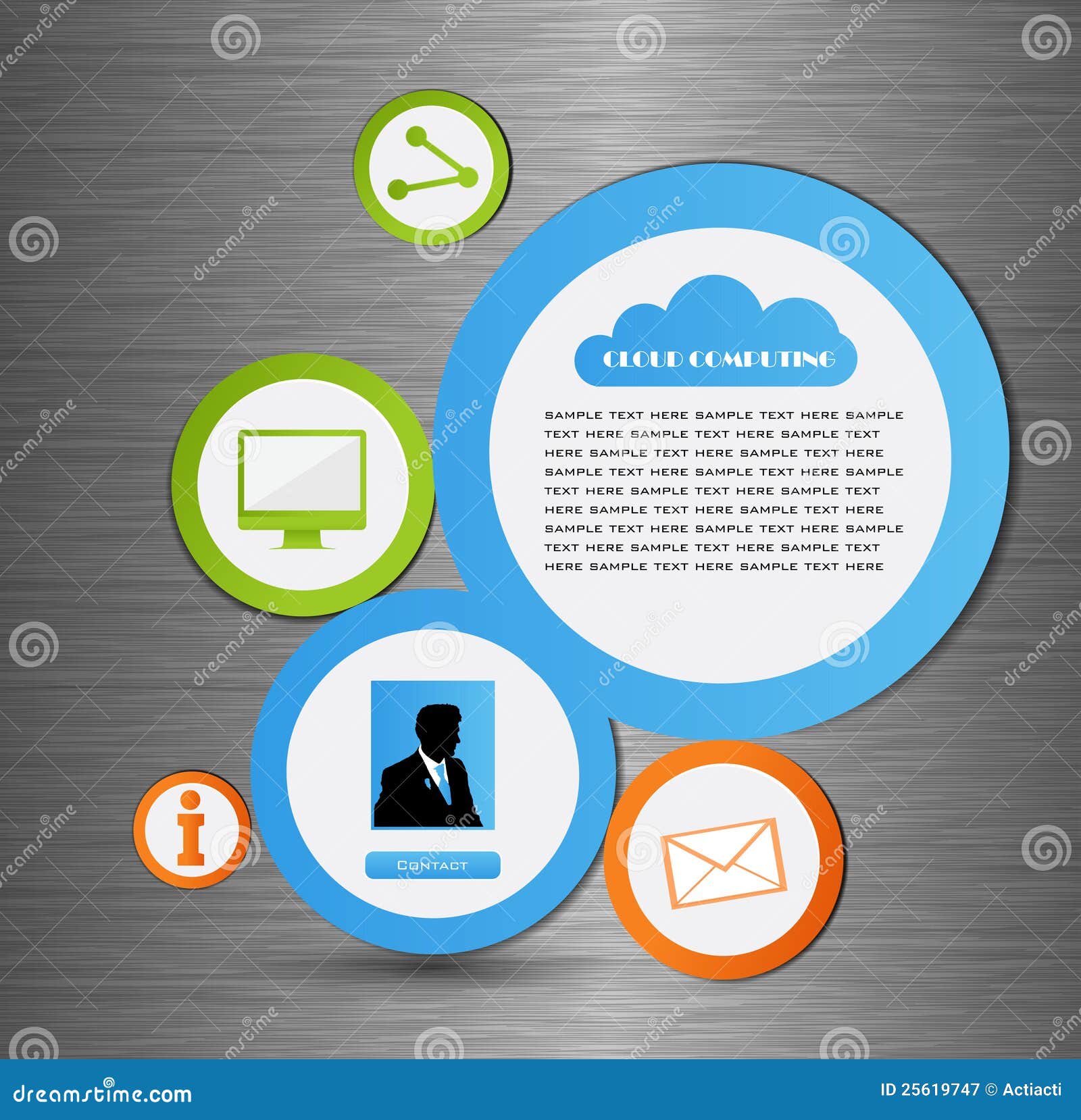 Abstract web design bubble stock vector. Illustration of blue - 25619747