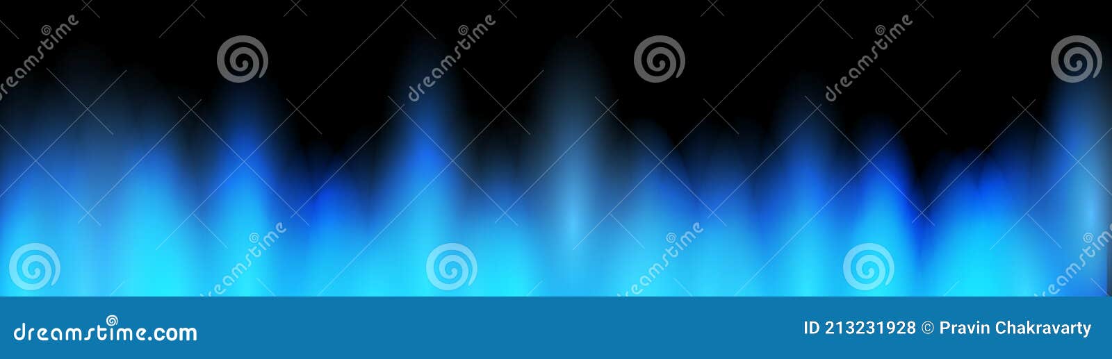 Abstract Web Header / Banner. Blue and Black Blur Background Stock ...