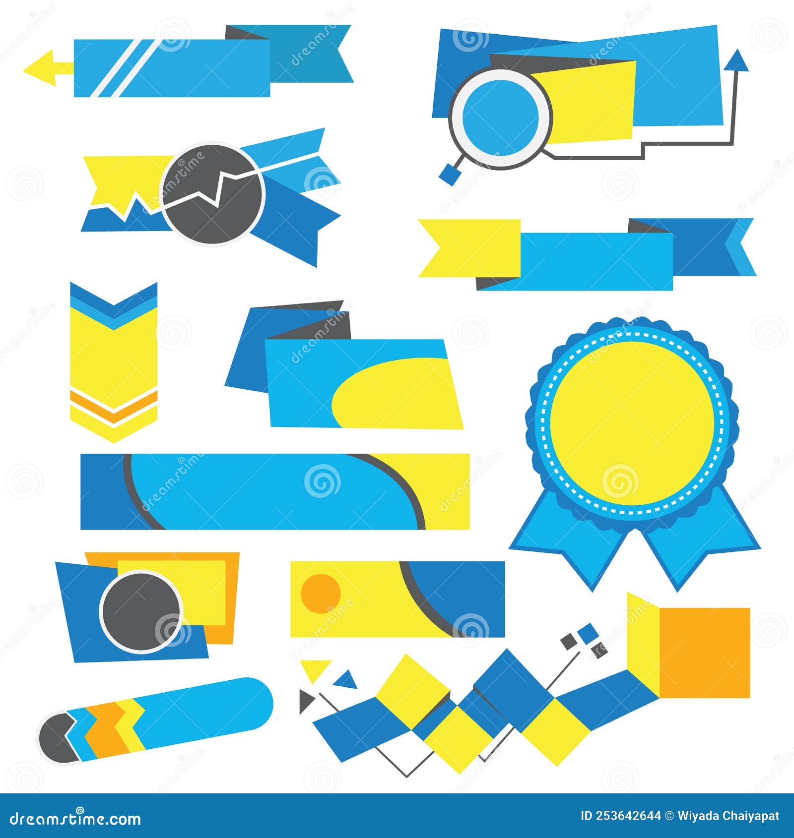 Abstract Web Icon Banner Design Template Stock Illustration ...