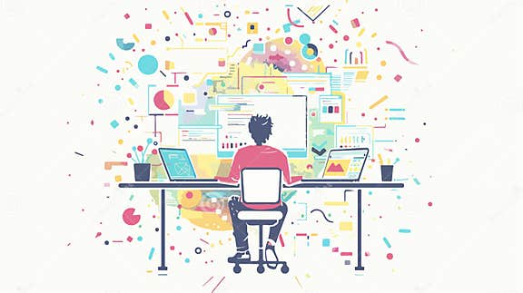 Abstract Web Programming Vector Concept Illustration Stock Vector ...