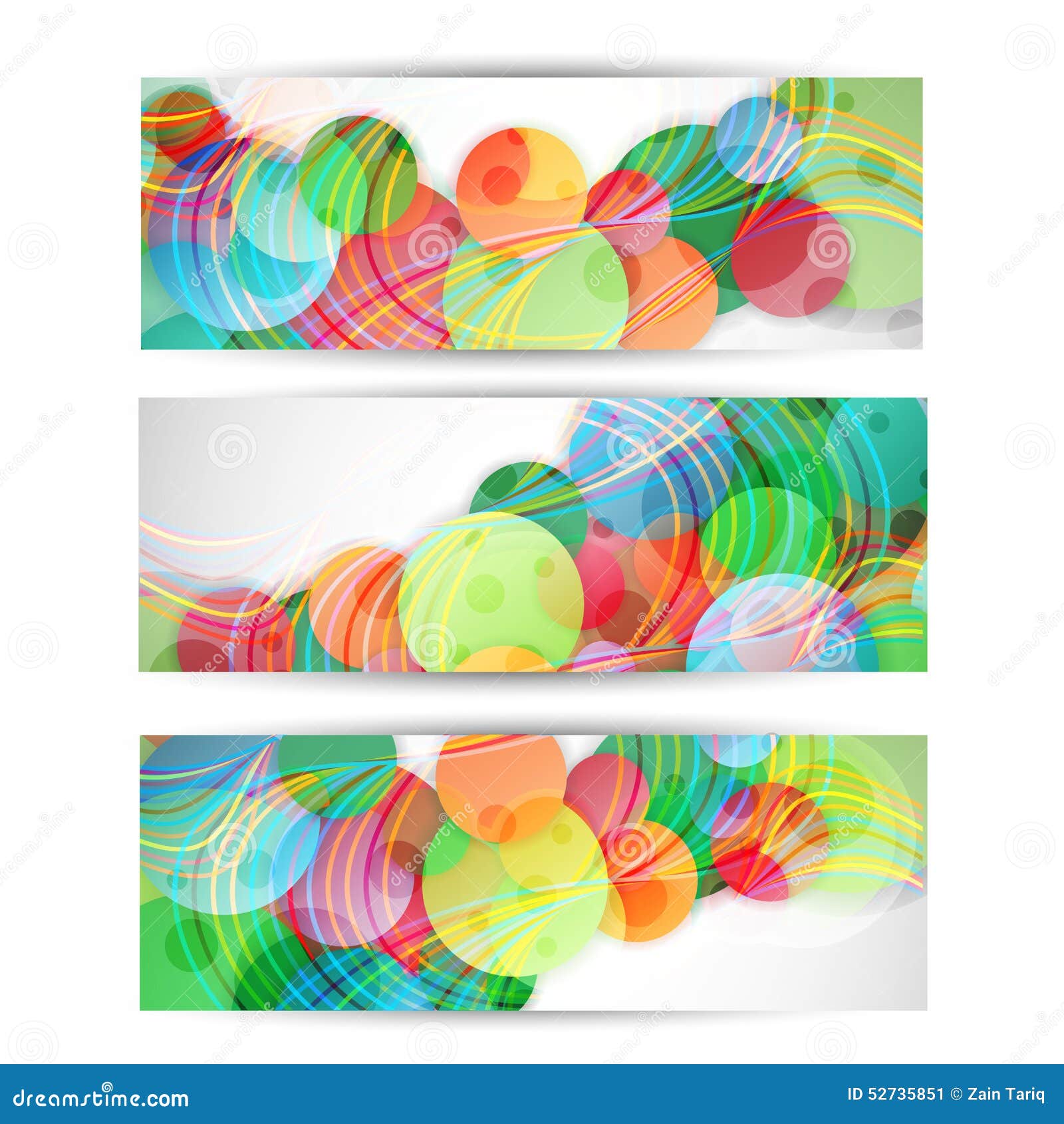 Abstract Website Header or Banner Stock Vector - Illustration of ...