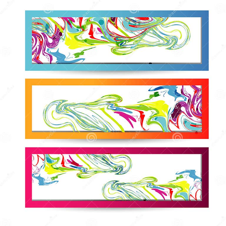 Abstract Website Header or Banner.Vector Stock Vector - Illustration of ...