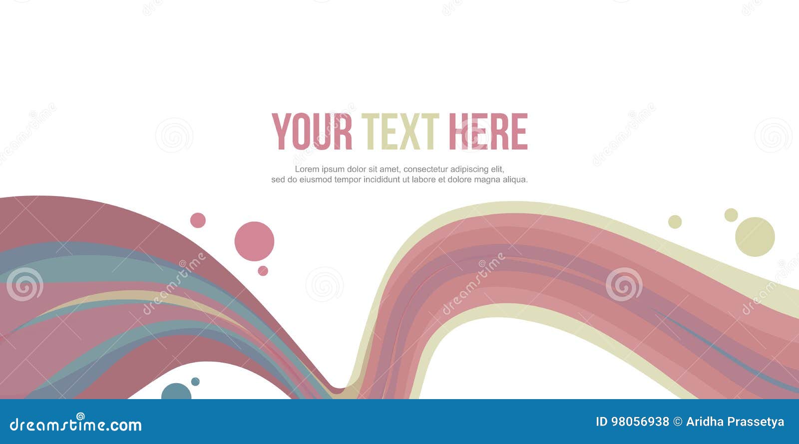 Abstract Website Header Wave and Bubble Style Stock Vector ...
