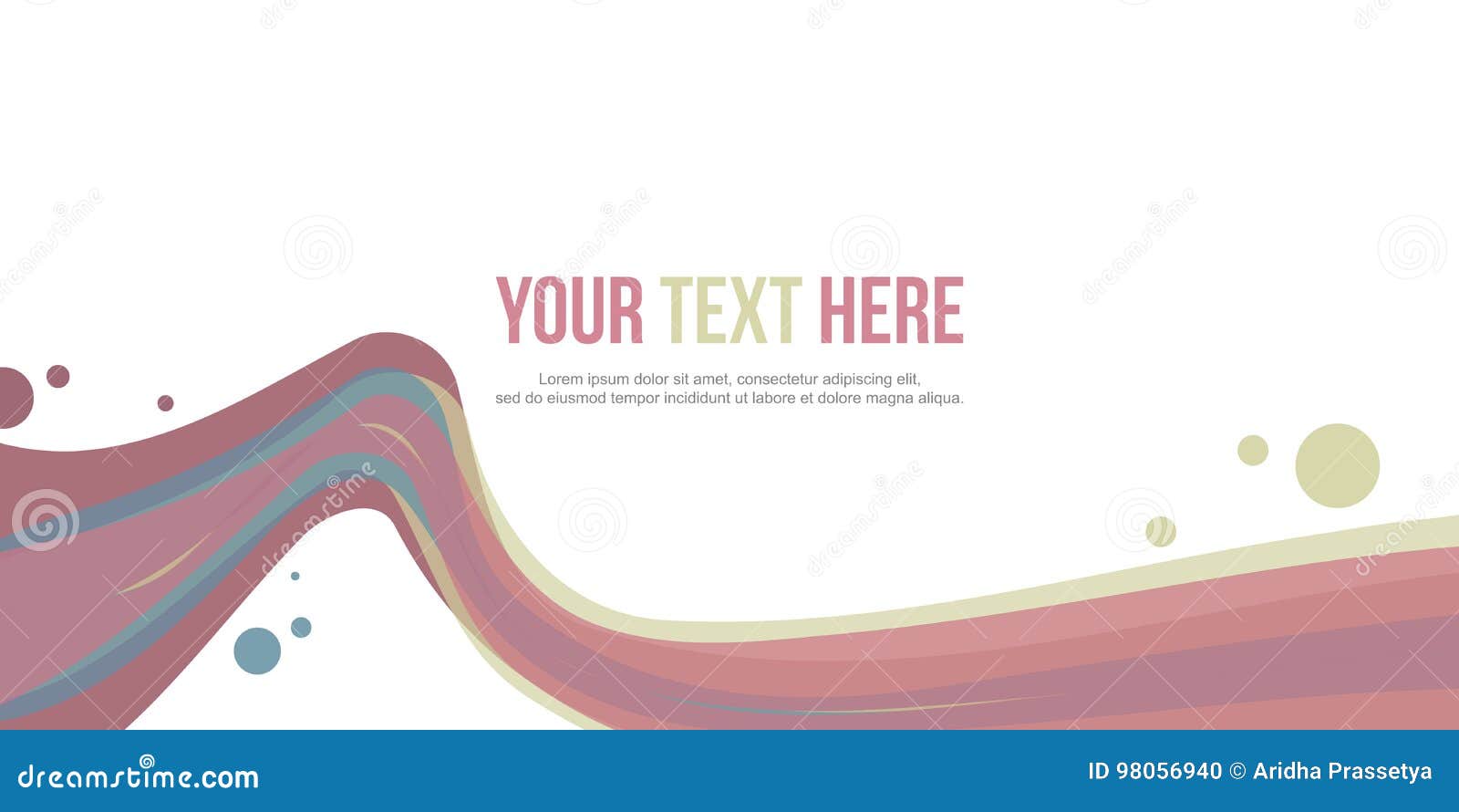 Abstract Website Header Wave Design Collection Stock Vector ...